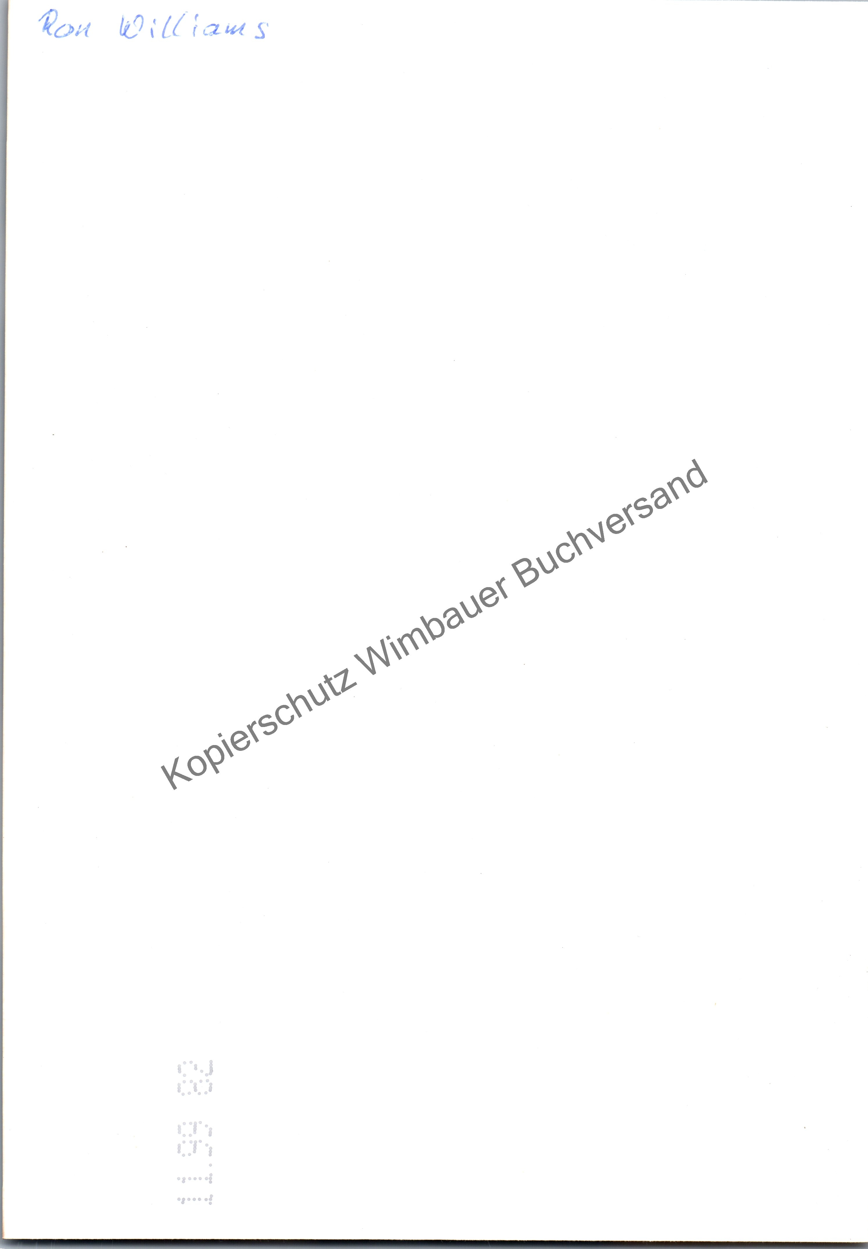 Original Autogramm Ron Williams /// Autogramm Autograph signiert signed ...