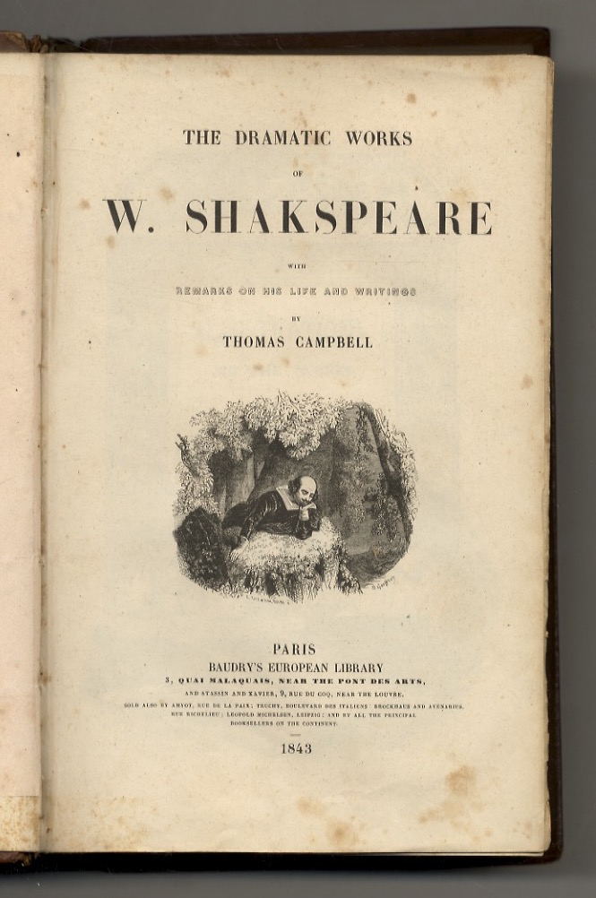 The dramatic Works of W. Shakespeare. With remarks of his life and ...