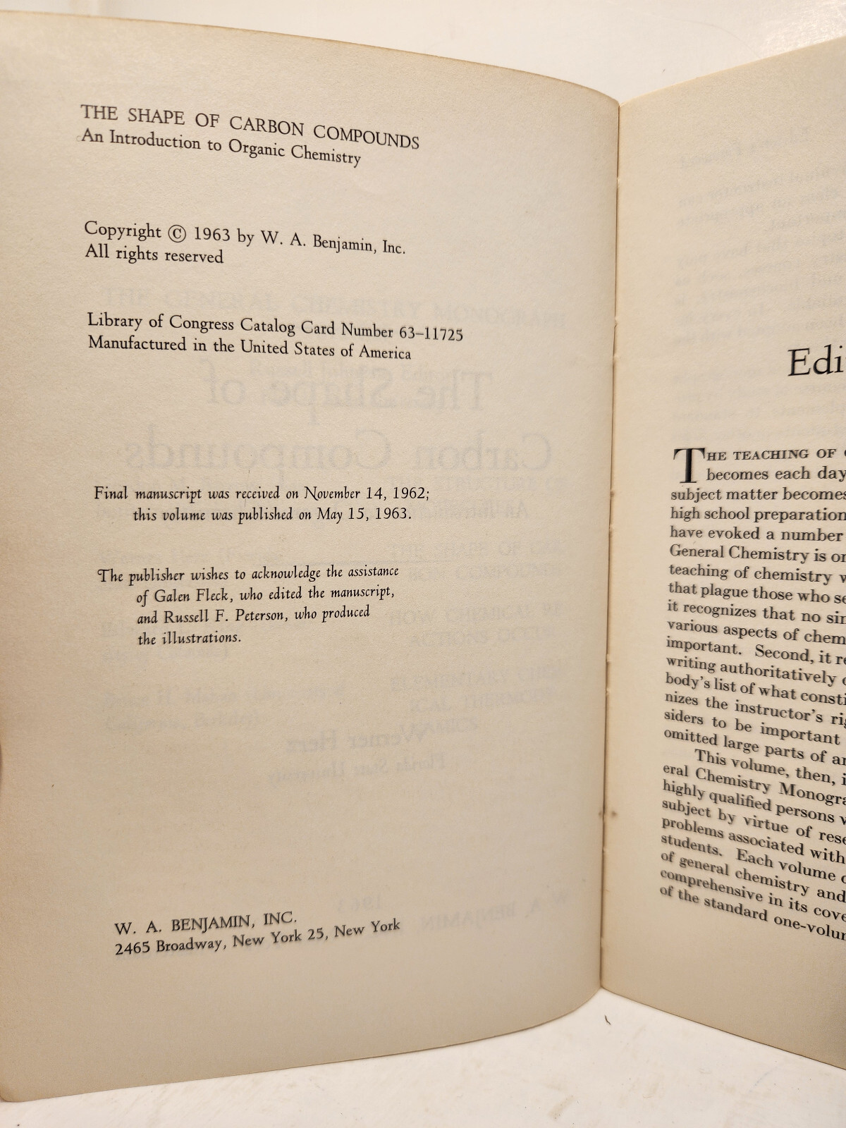 The Shape of Carbon Compounds: An Introduction to Organic Chemistry de ...