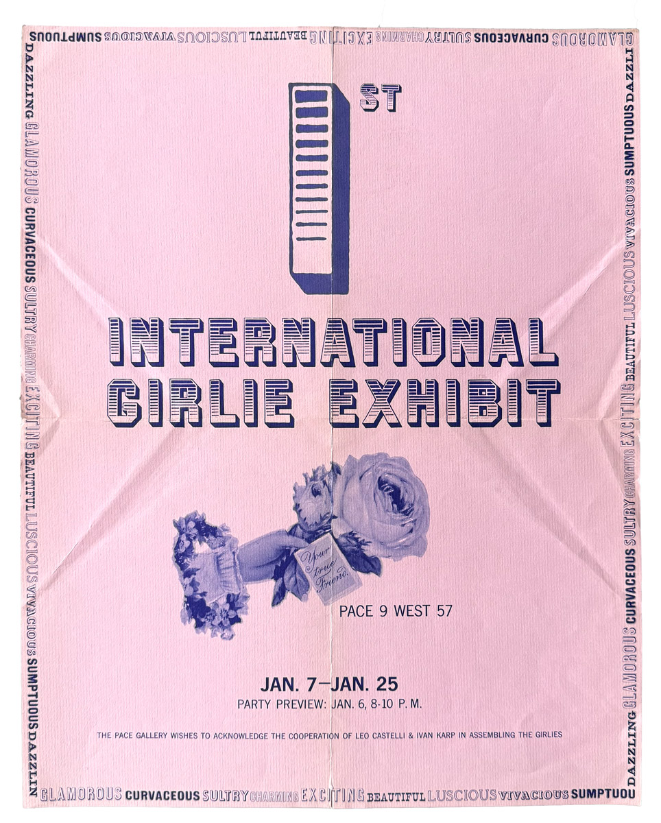 1st International Girlie Exhibit by [Pop Art] Rosalyn DREXLER; Marjorie ...