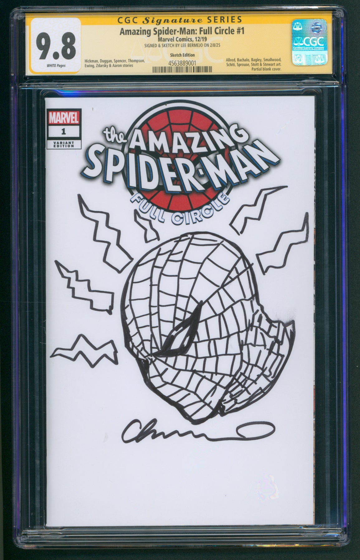 The Amazing Spider-Man: Full Circle #1 Blank Variant CGC Signature ...