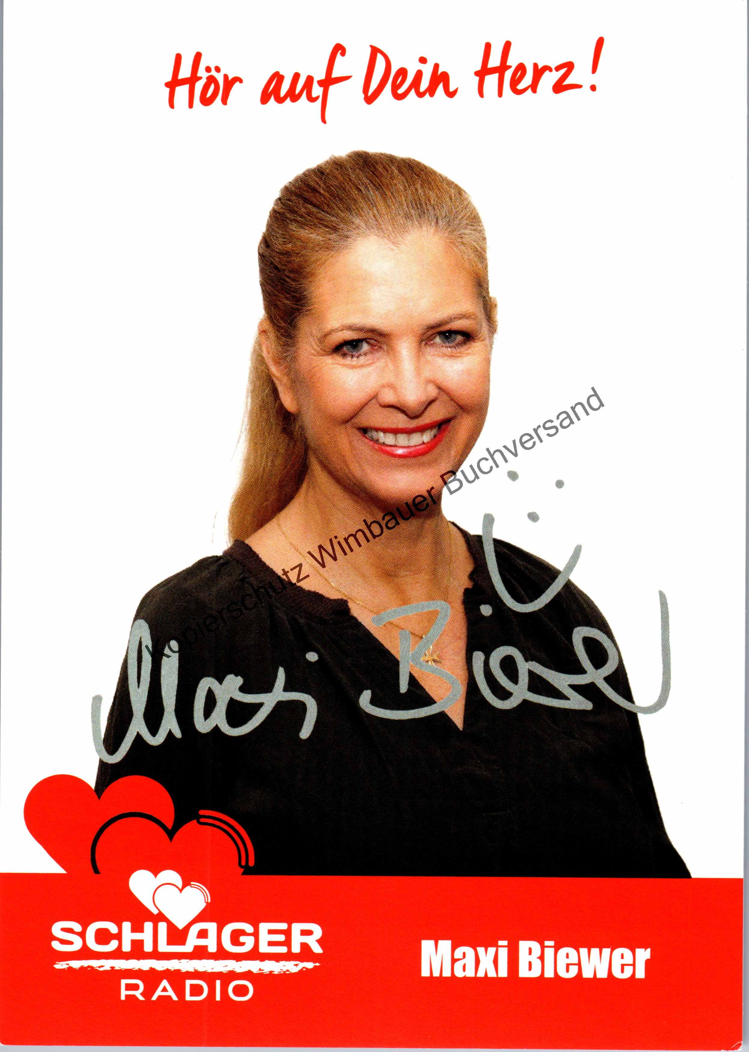 Autogrammkarte Maxi Biewer RTL von Biewer, Maxi :: Signatur des ...