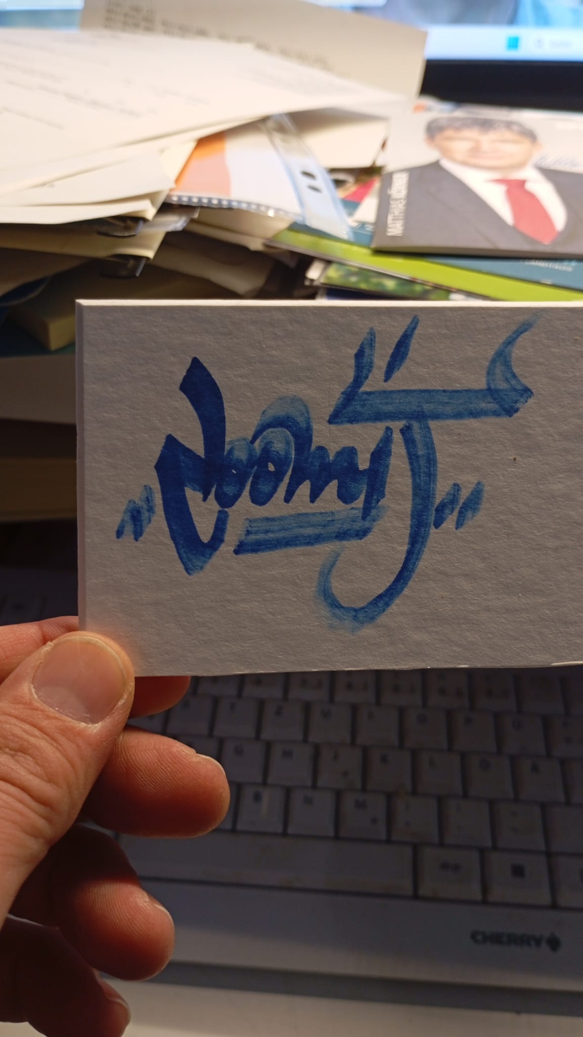 Original Autogramm Mathias Köhler alias LOOMIT Graffiti /// Autogramm ...