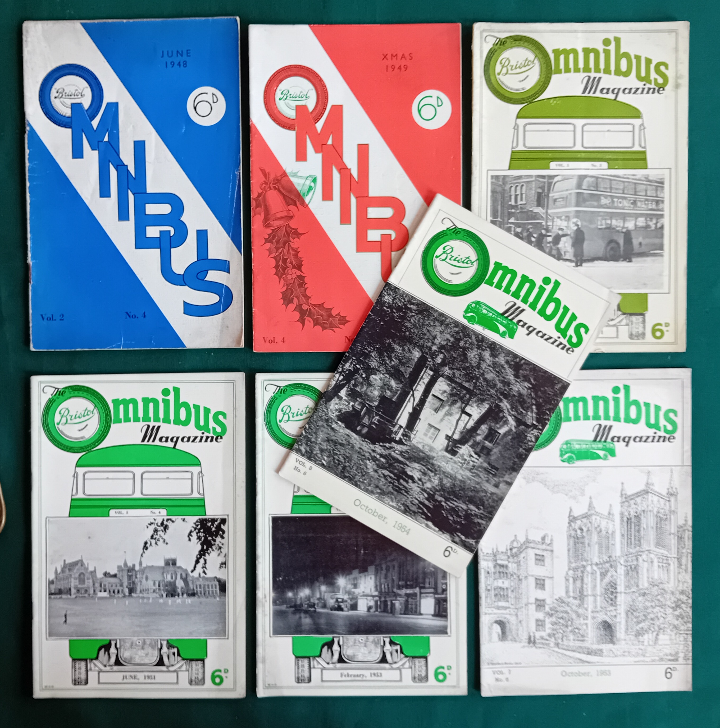 The Bristol Omnibus Magazine - 7 issues from 1948 to 1954 by Clark, F G ...