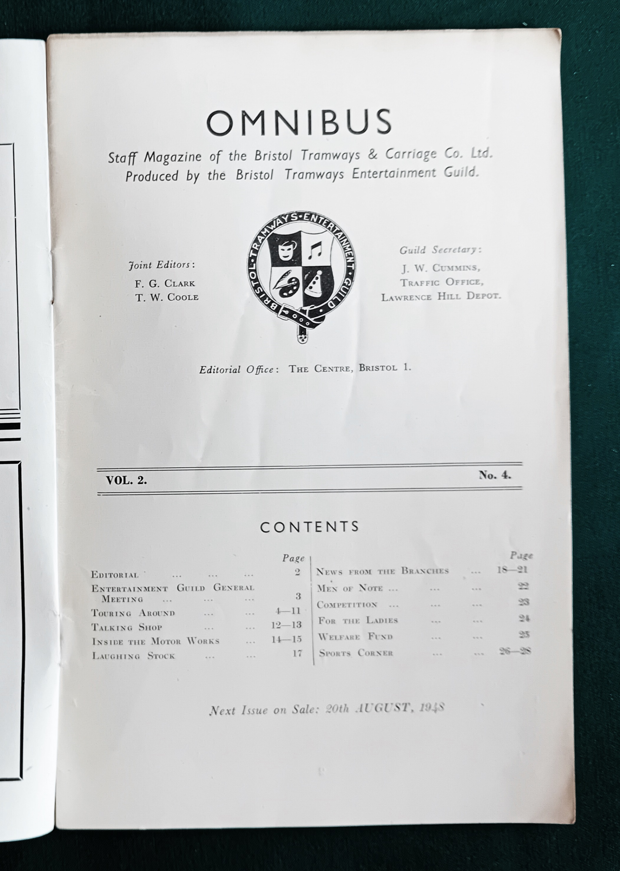 The Bristol Omnibus Magazine - 7 issues from 1948 to 1954 by Clark, F G ...