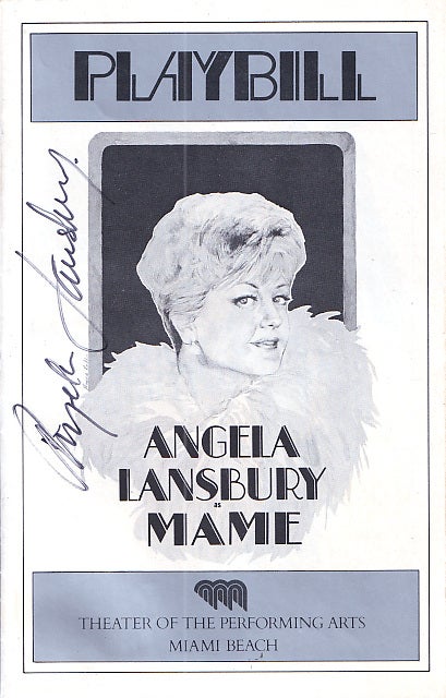 Angela Lansbury as Mame: Playbill by Lansbury, Angela; Theater of the ...