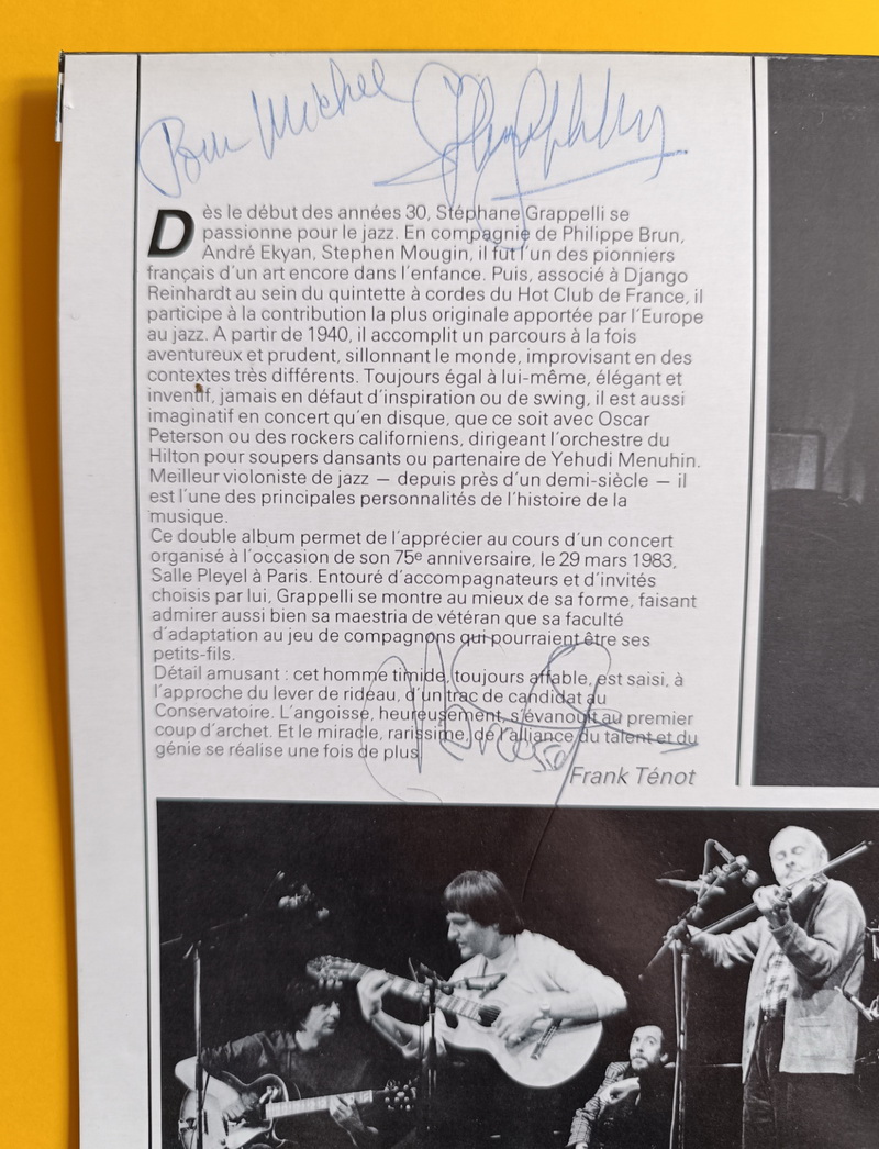 Stephane Grappelli (1908-1997) & Marc Fosset (1949-2020) - Anniversary ...