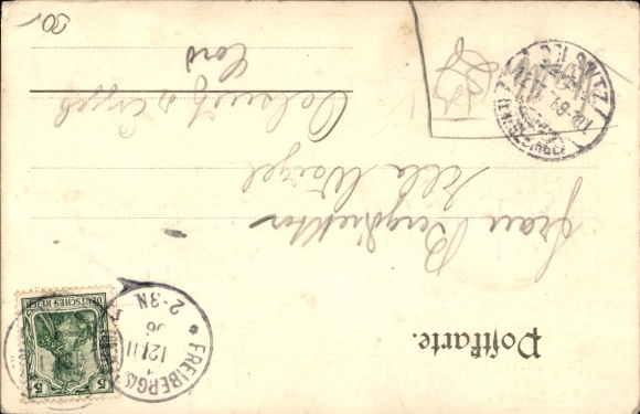 Studentika Ansichtskarte / Postkarte Freiberg in Sachsen, Wappen Corps ...