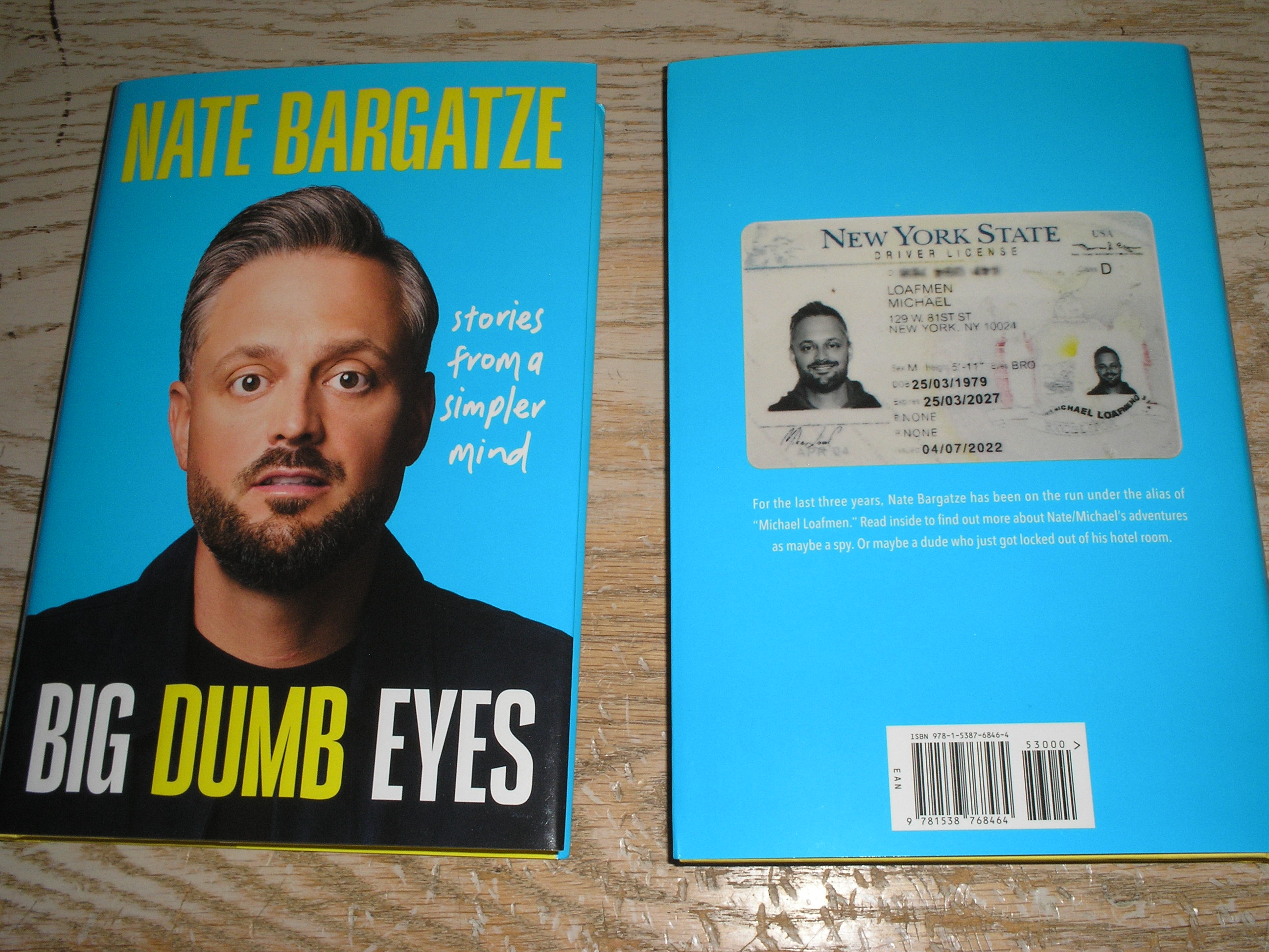 Big Dumb Eyes: Stories from a Simpler Mind SIGNED 1ST PRINT by Bargatze ...