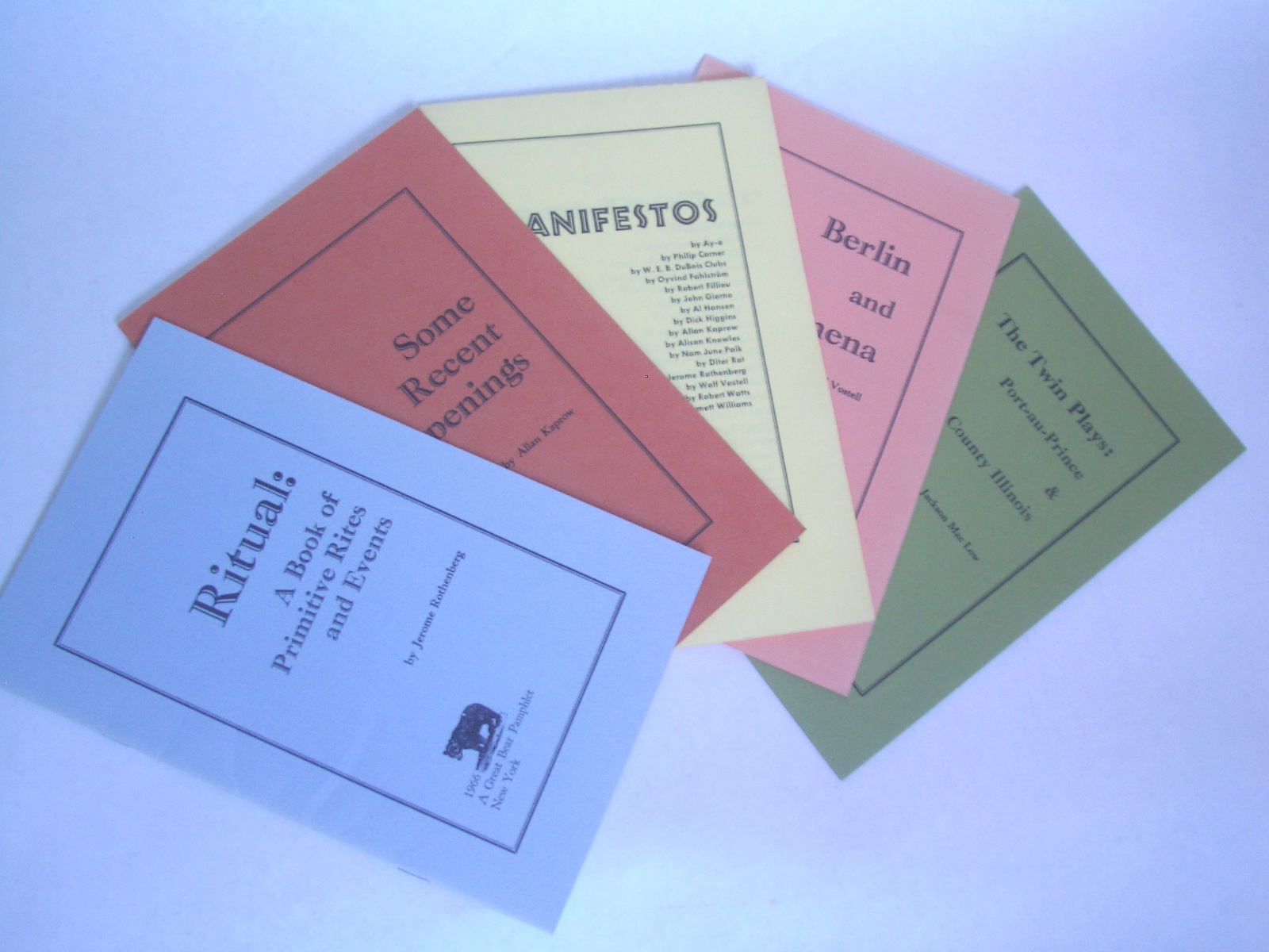 Great Bear Pamphlet Series [complete in 20 volumes] by Higgins, Dick ...