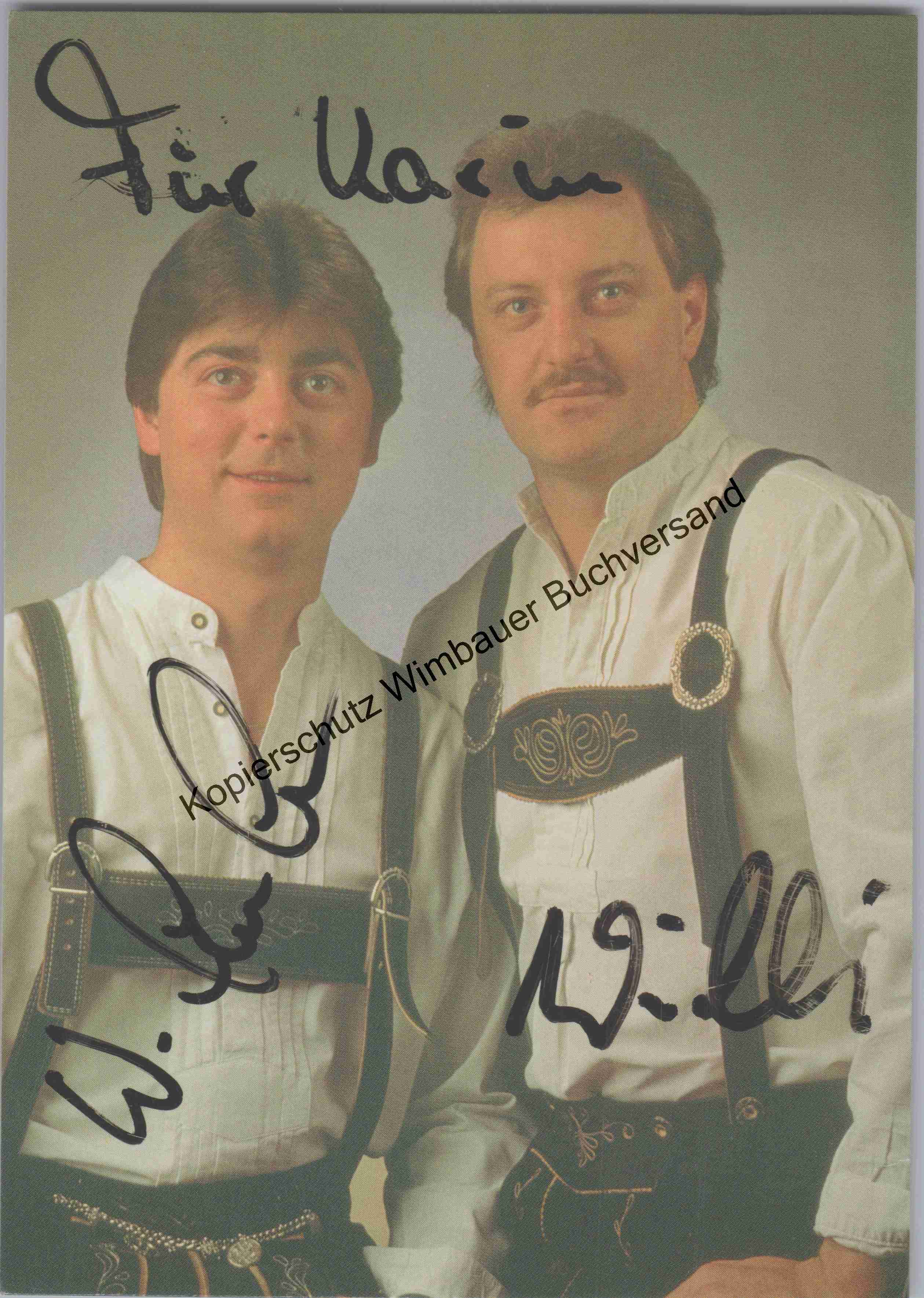 Original Autogramm Original Naabtal Duo /// Autogramm Autograph ...