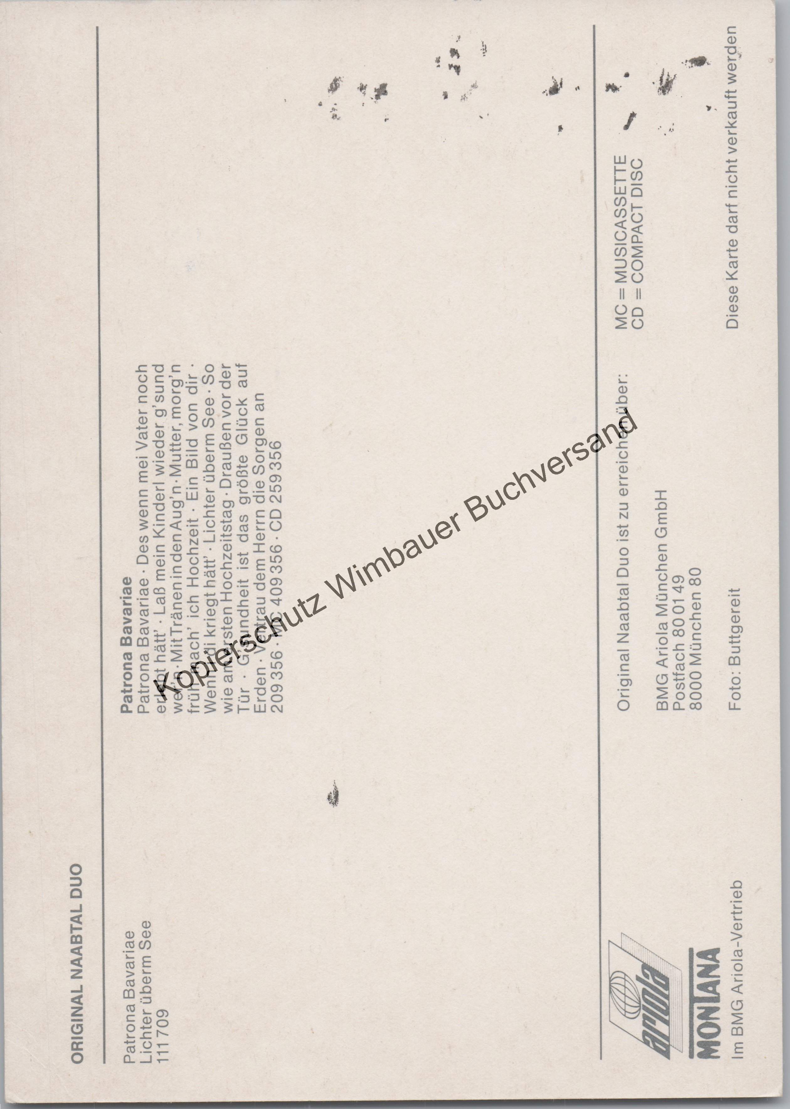 Original Autogramm Original Naabtal Duo /// Autogramm Autograph ...