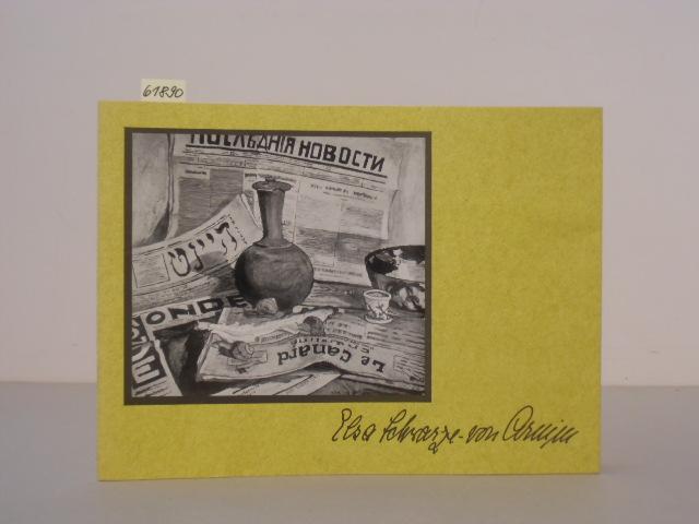 Elsa Schwarze - von Arnim. Eine Bildbiographie. by Dierks, Margarete ...