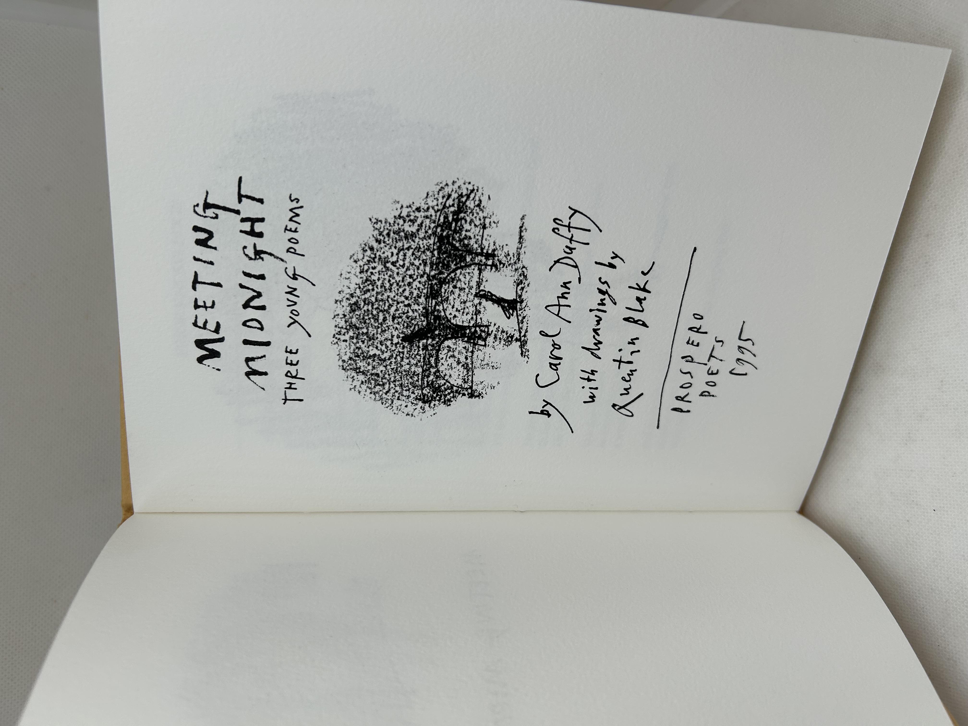 Meeting Midnight - Three Young Poems [Signed] (Publisher's personal ...