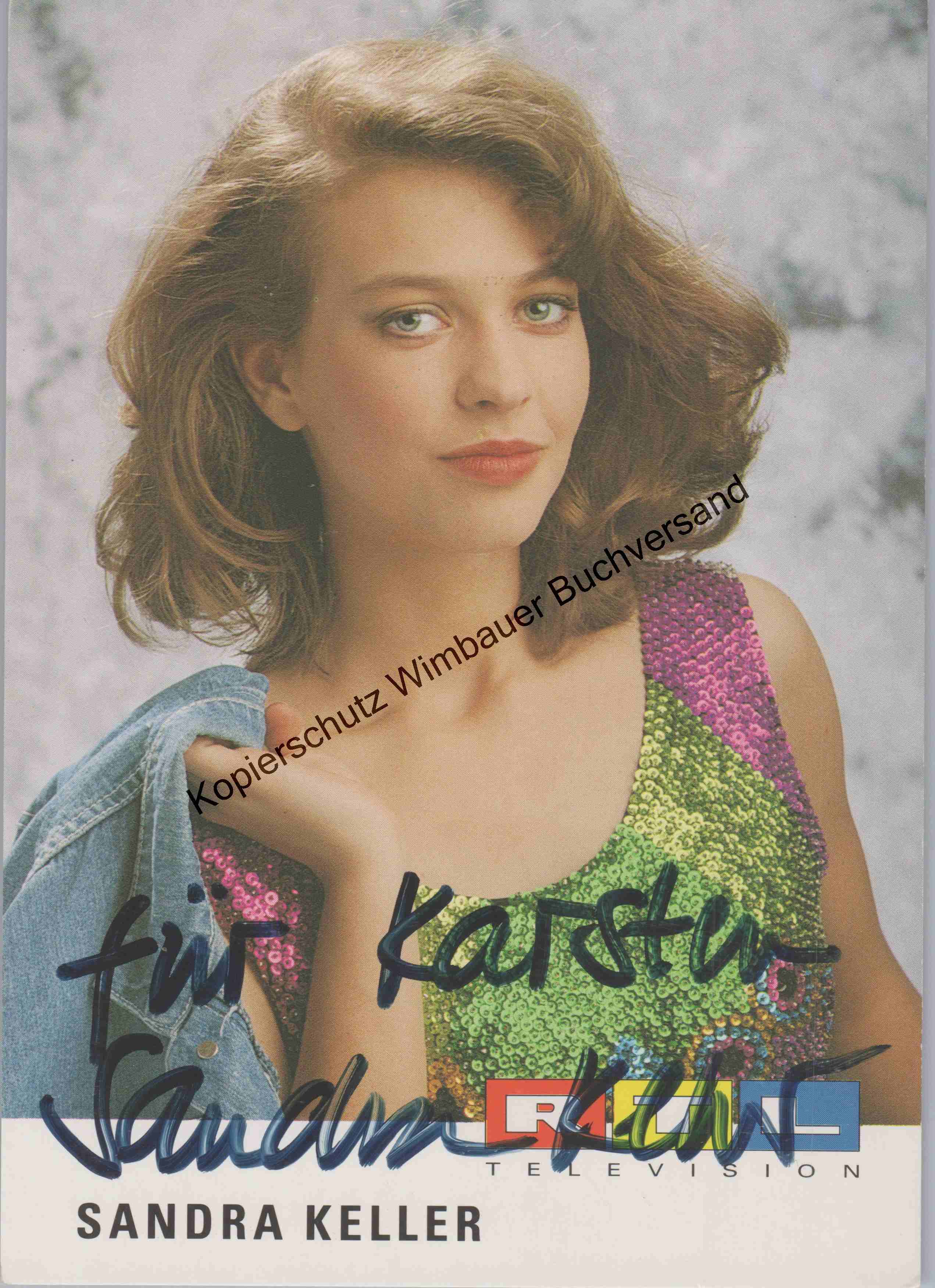 Original Autogramm Sandra Keller /// Autograph signiert signed signee von Keller, Sandra ...