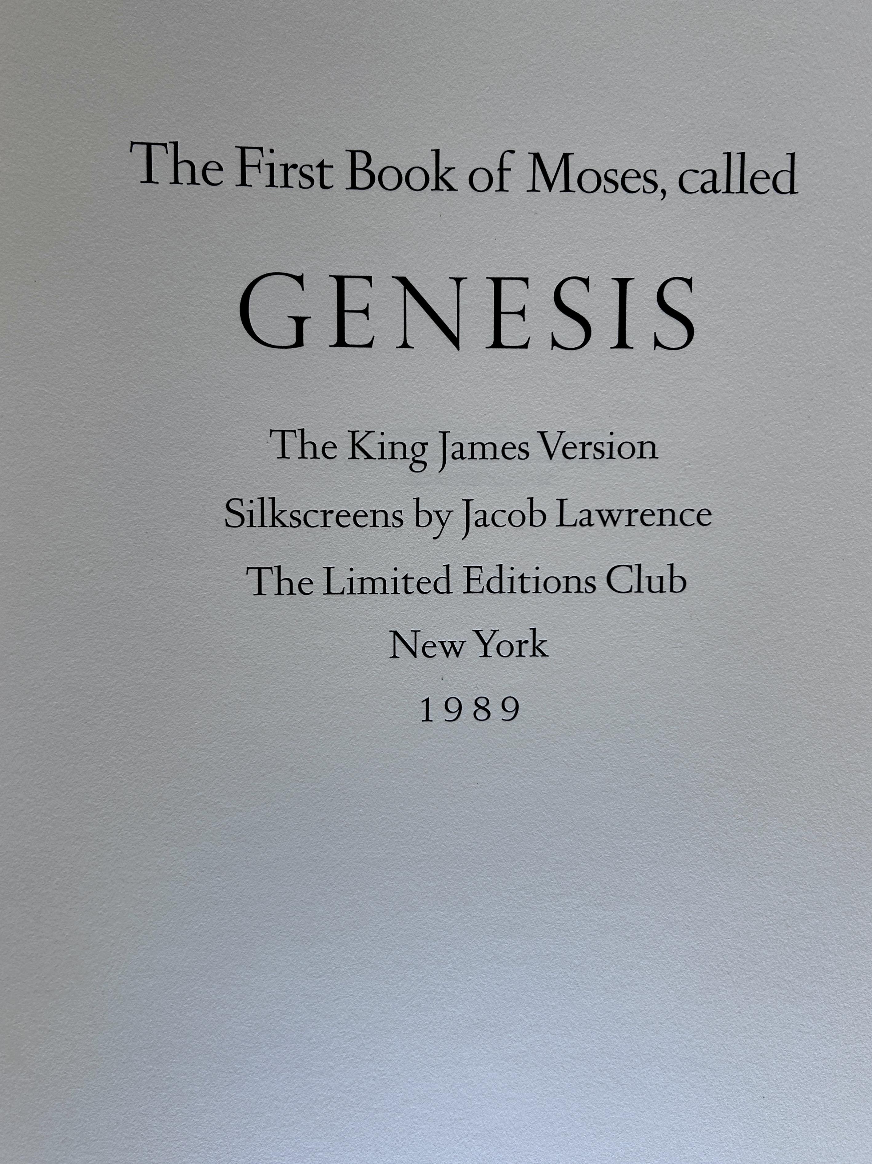 The First Book of Moses, Called Genesis LEC, Limited and Signed by ...
