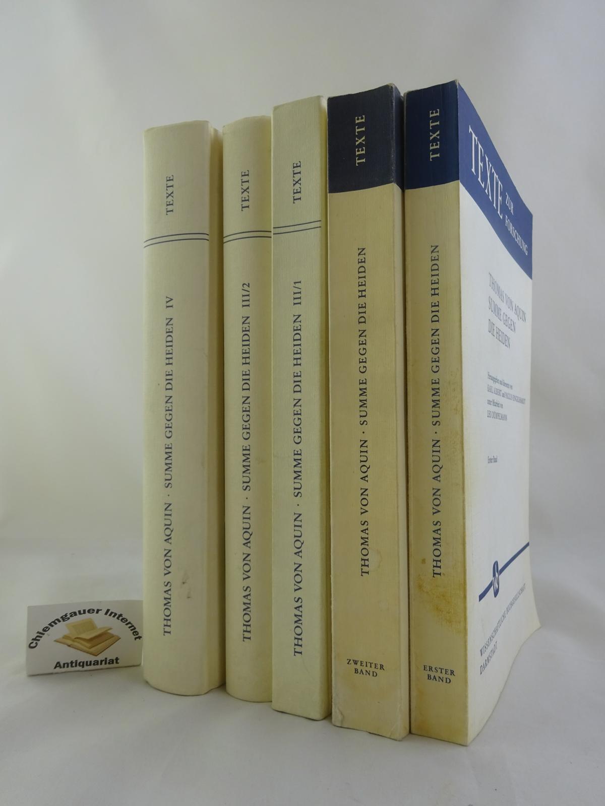 Summe wider die Heiden . VIER Bände in 5 Teilbänden. Herausgegeben und ...