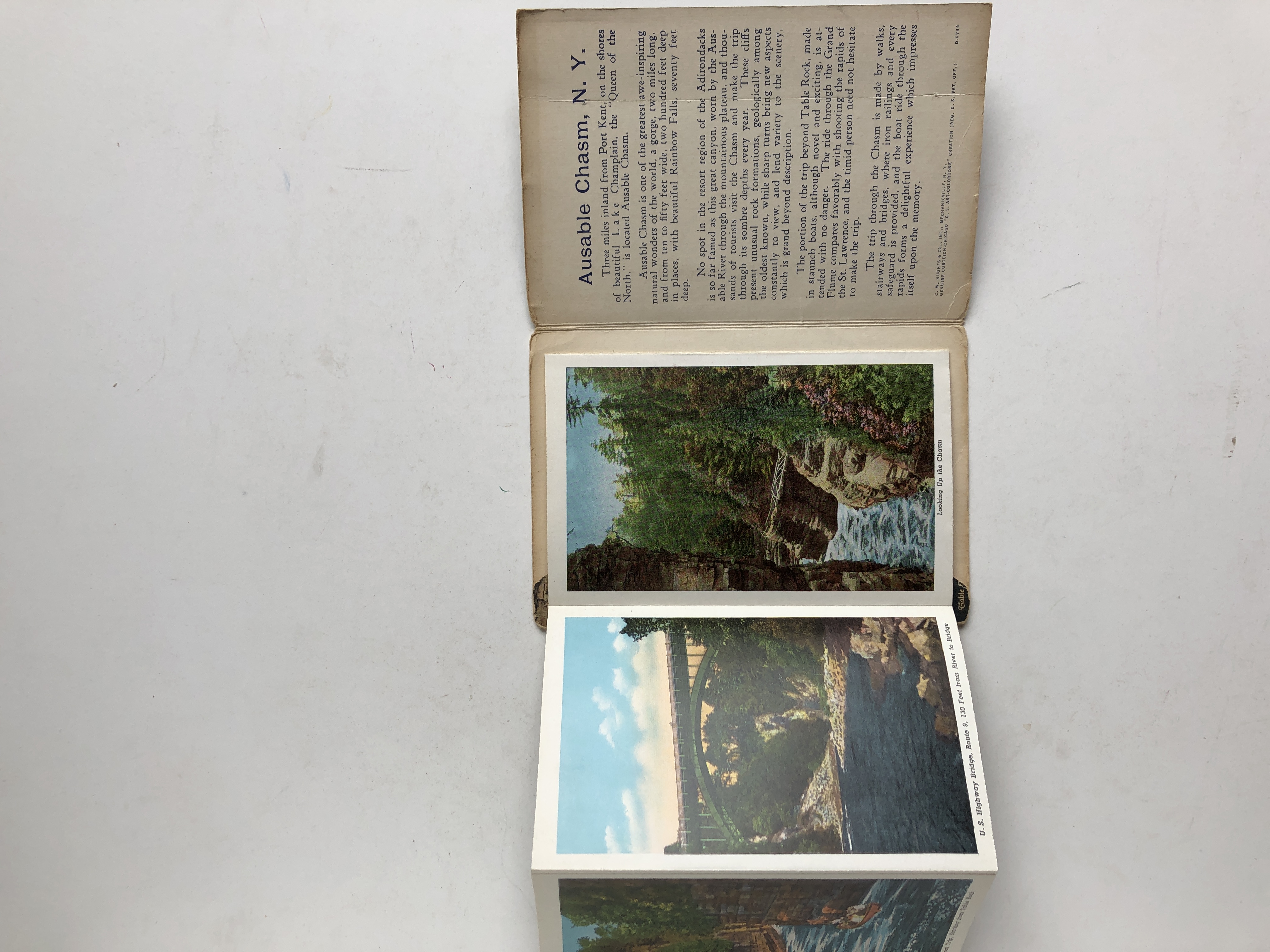 Scenic Folder of Ausable Chasm, New York (Postcards folder) de Curt ...