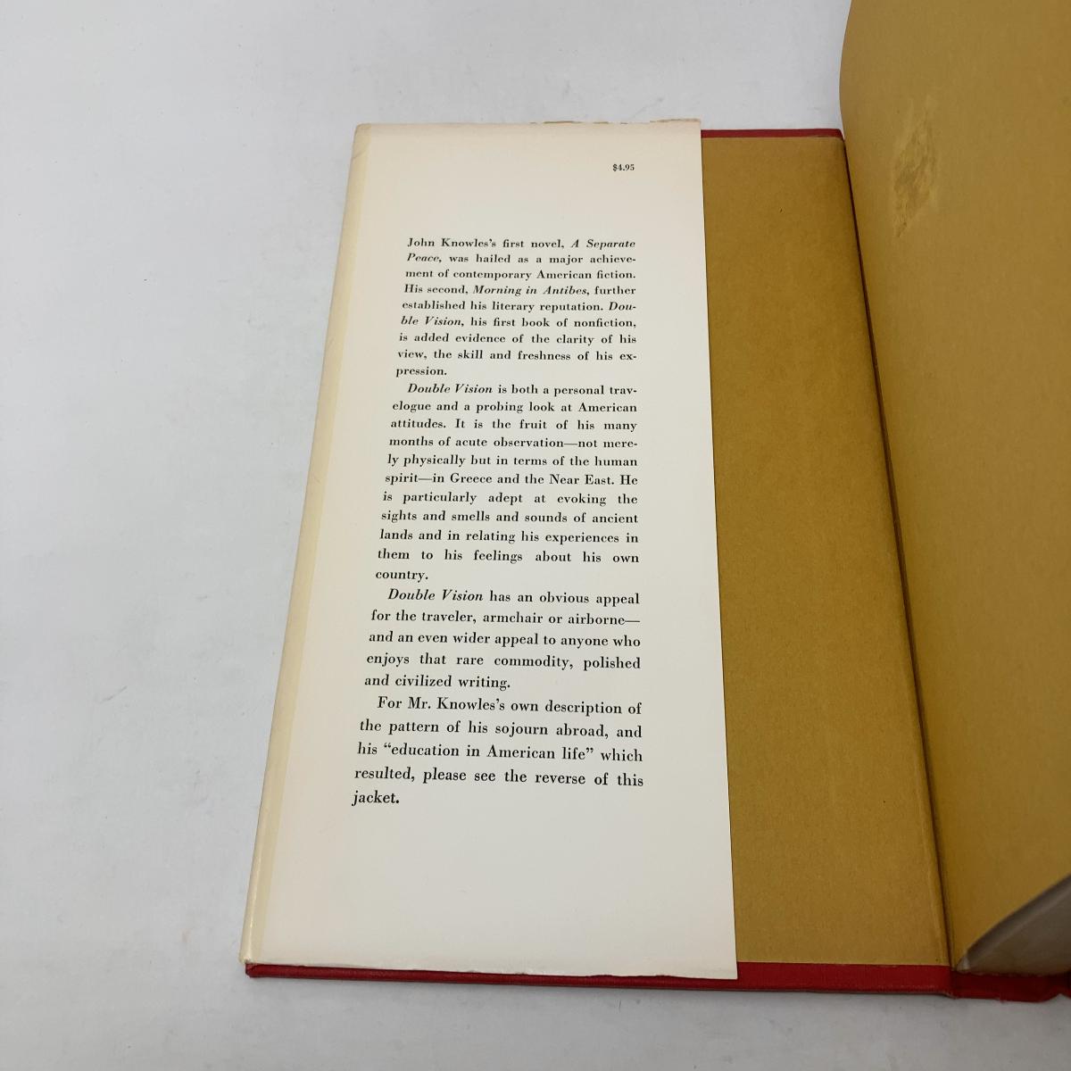 Double Vision: American Thoughts Abroad by John Knowles: Very Good ...