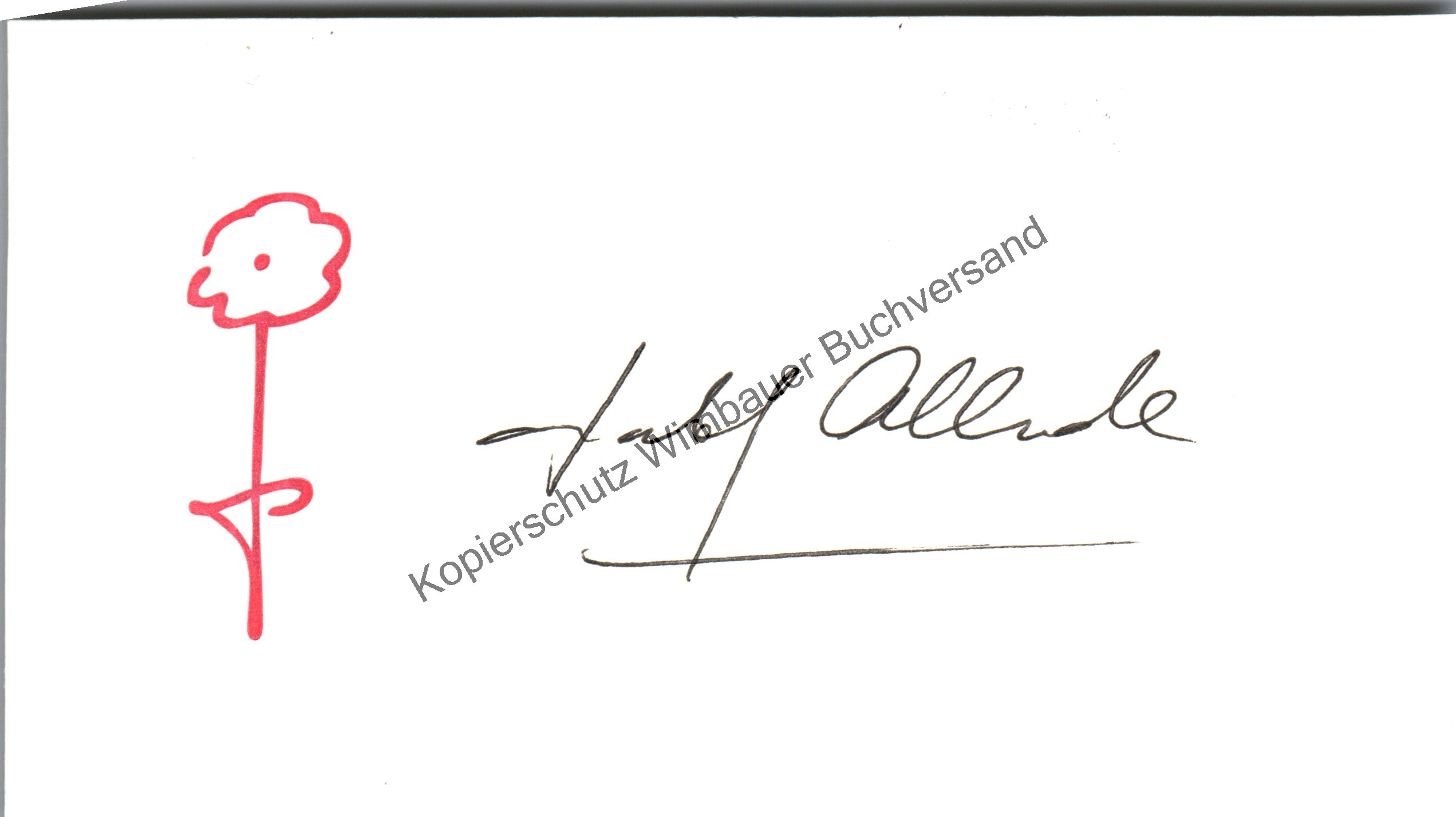 Original Autogramm Isabell Allende /// Autograph signiert signed signee ...