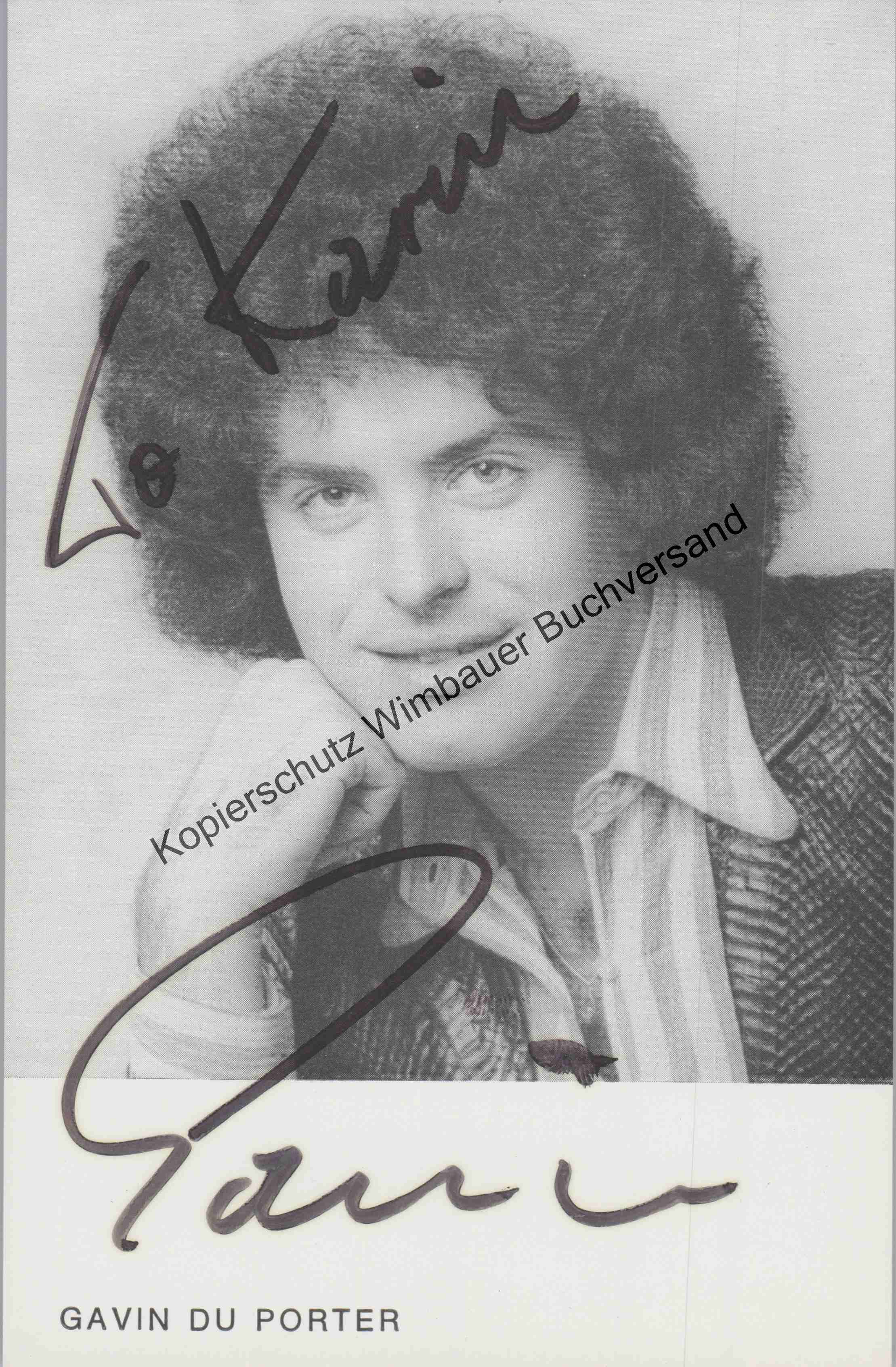 Original Autogramm Gavin Du Porter /// Autograph signiert signed signee ...