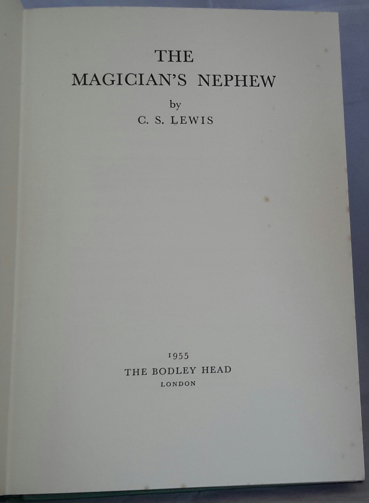 The Magician's Nephew. FIRST EDITION. von LEWIS, C. S. Illustrated by ...