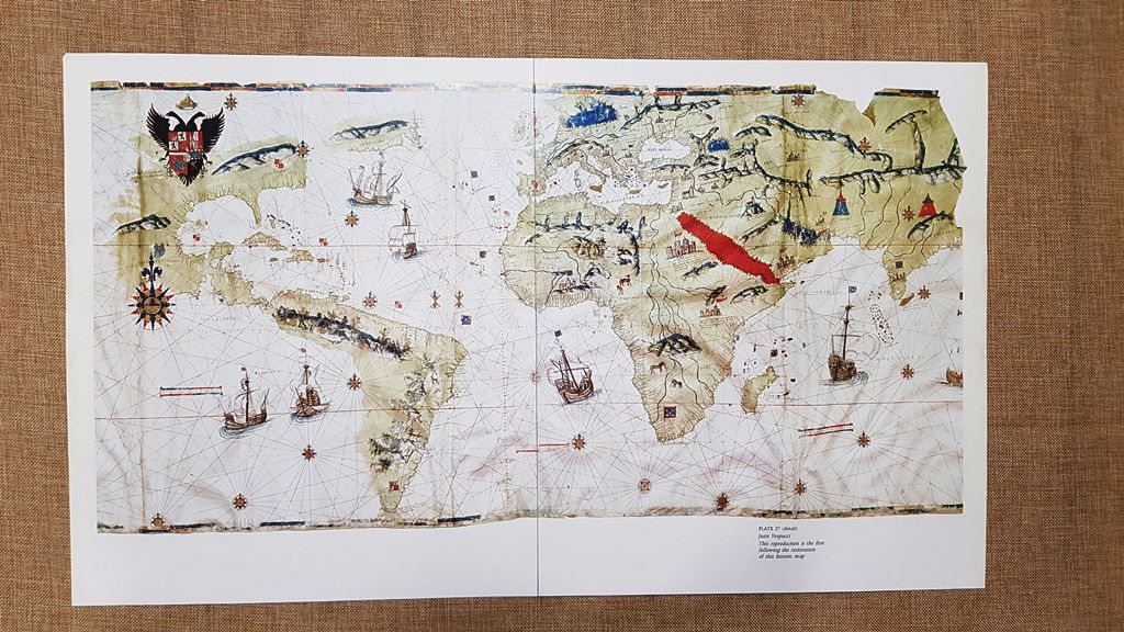 Carta geografica o Mappa del mondo di Juan Vespucci Anno 1526 Stampa ...