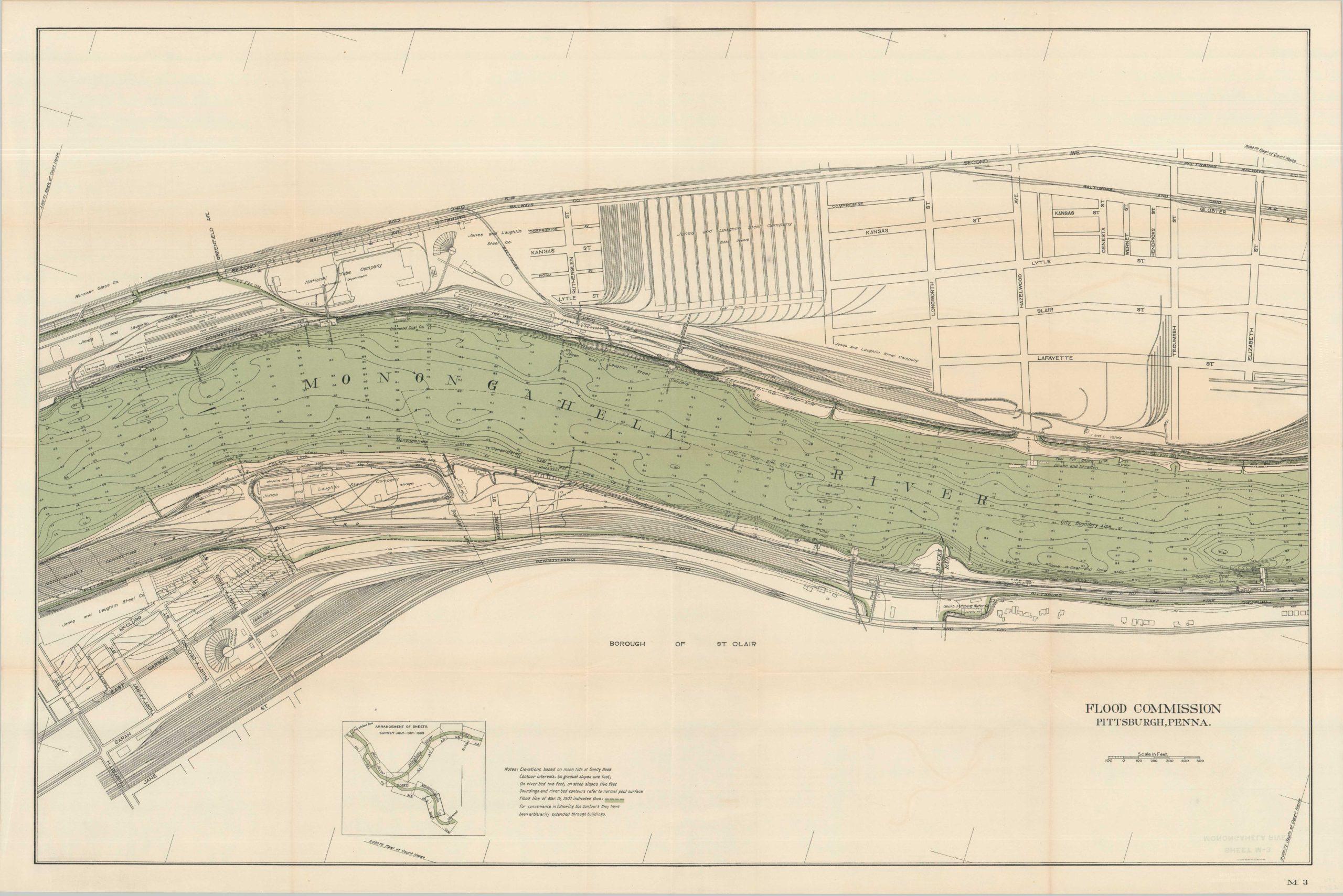 [Maps of the 1909 Flood Commission of Pittsburgh, Pennsylvania] - Flood ...
