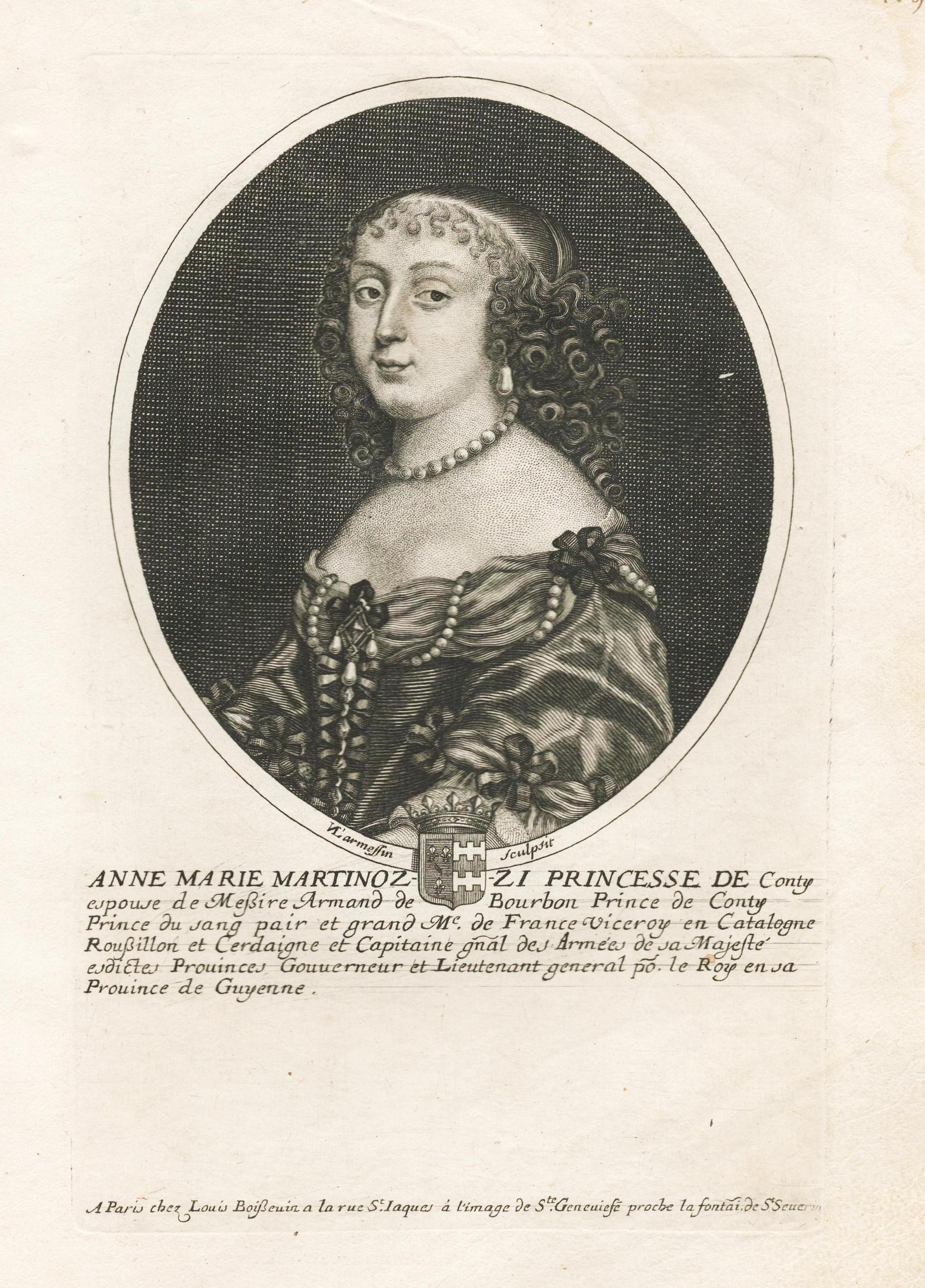 "Anne Marie Martinozi Princesse de Conty." - Anna Maria Martinozzi ...