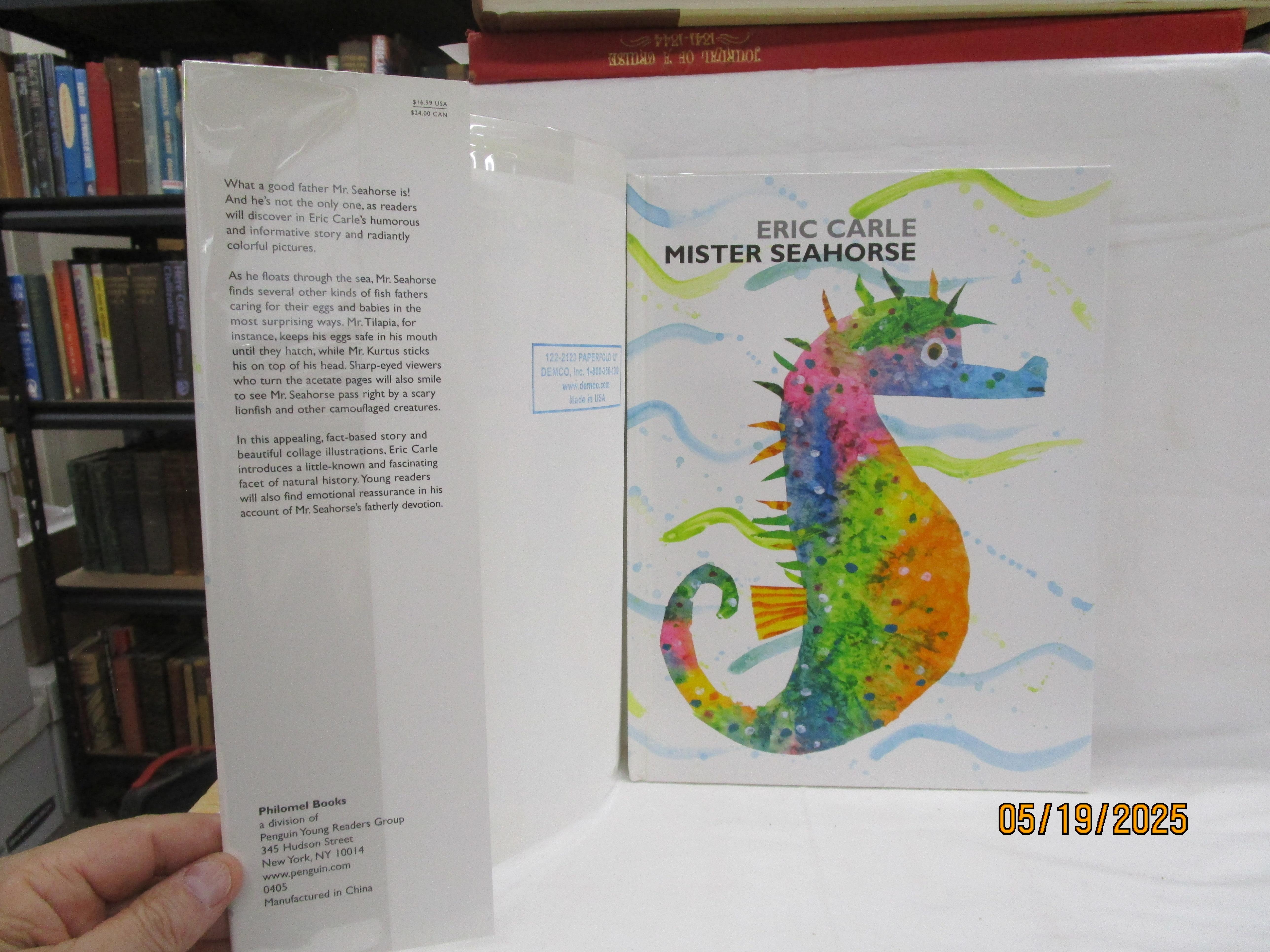 Mister Seahorse - Hardcover By Carle Eric - Very Good Book "Mister ...