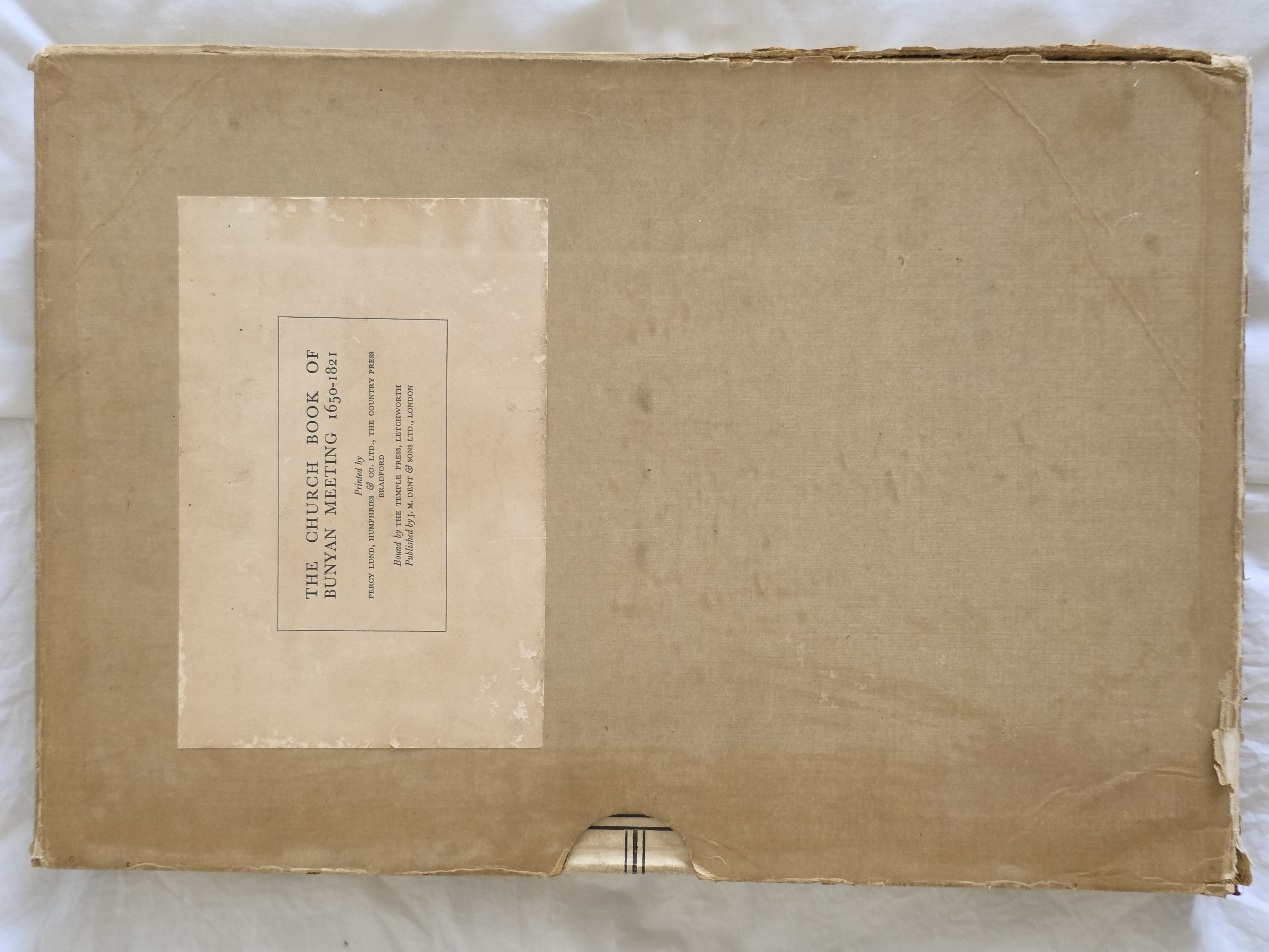 The Church Book of Bunyan Meeting, 1650-1821: Very Good Hardcover (1928 ...