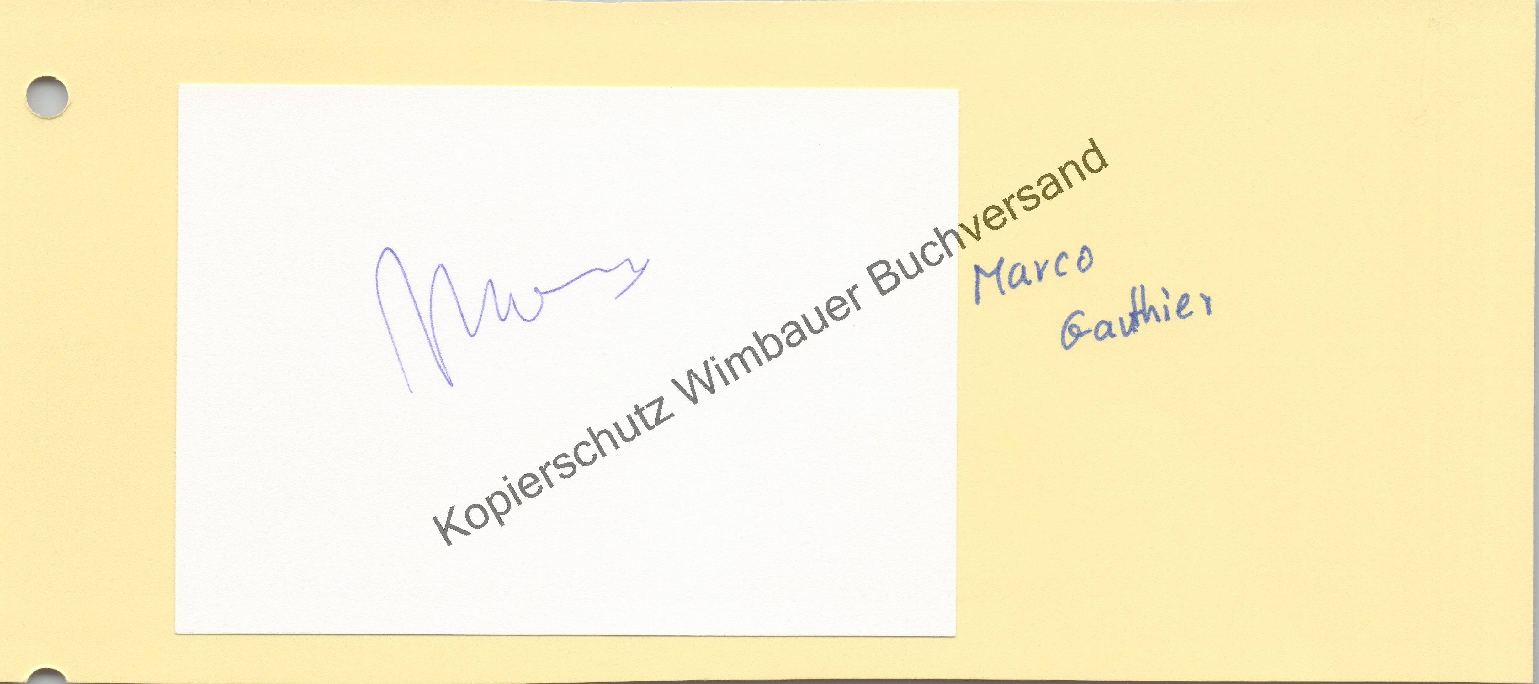 Original Autogramme Marco Gauthier & David Jenkins Truck Racing Driver ...