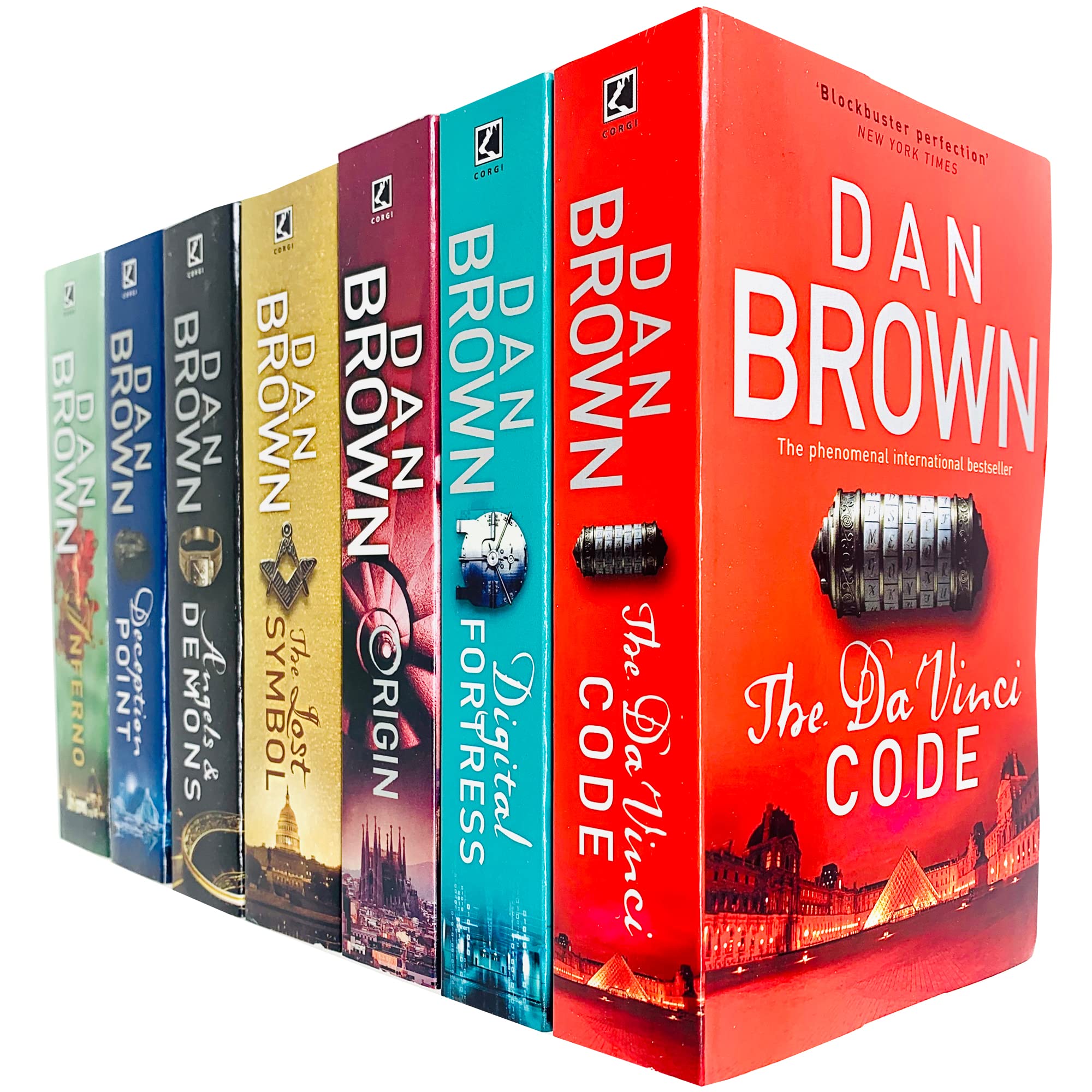 Dan Brown Robert Langdon Series 7 Books Collection Set: good | Vive ...