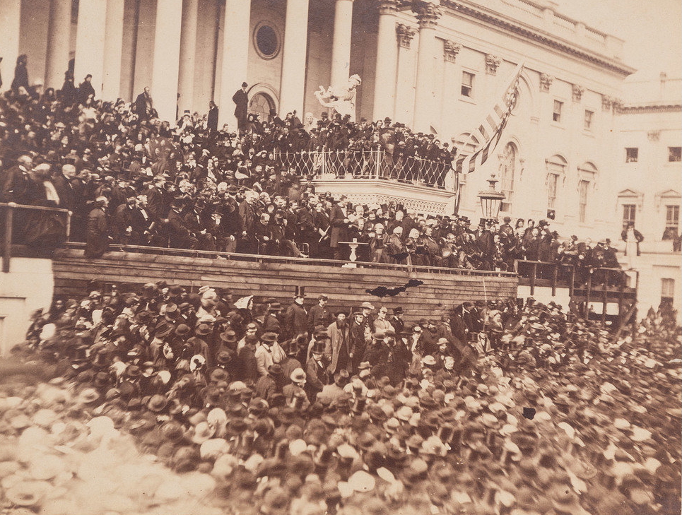 Abraham Lincoln delivering his Second Inaugural Address by LINCOLN ...