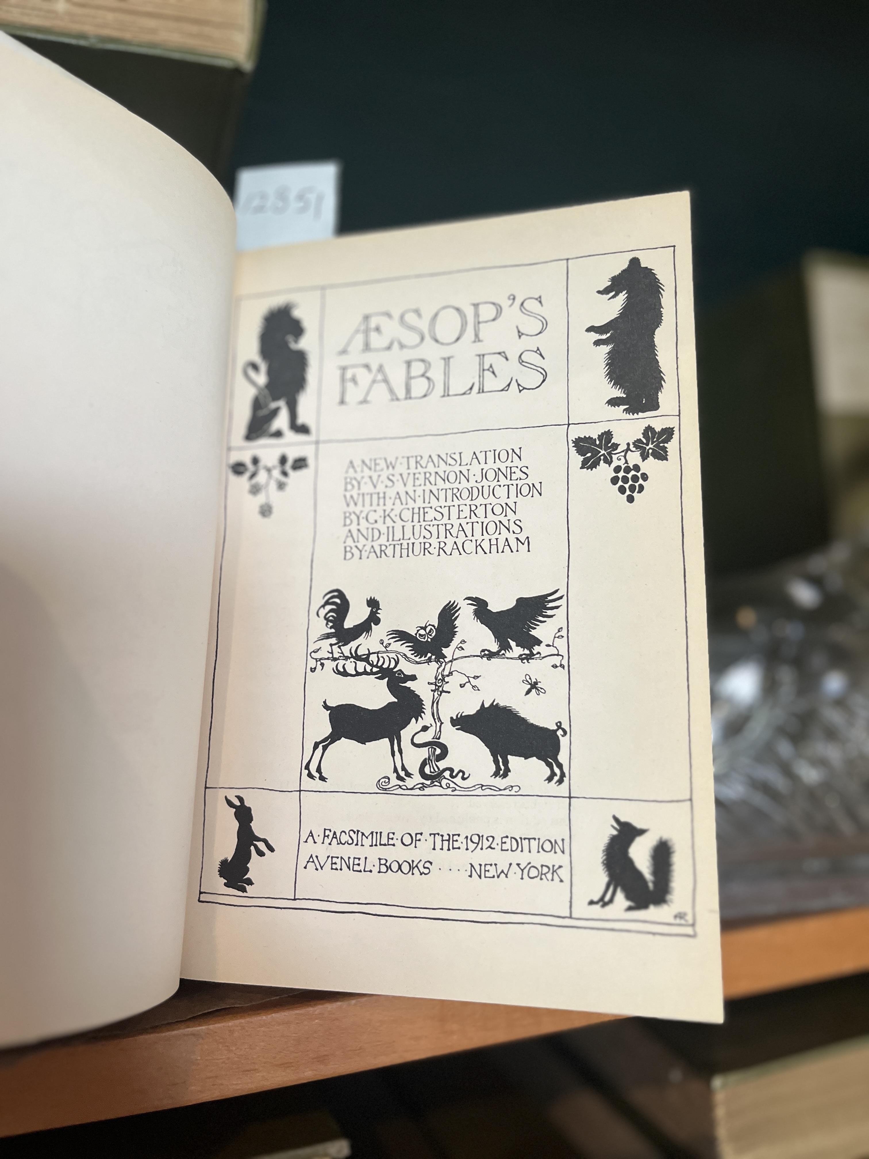 Aesop s fables, with introduction, illustration by Arthur Rackham: Fine ...