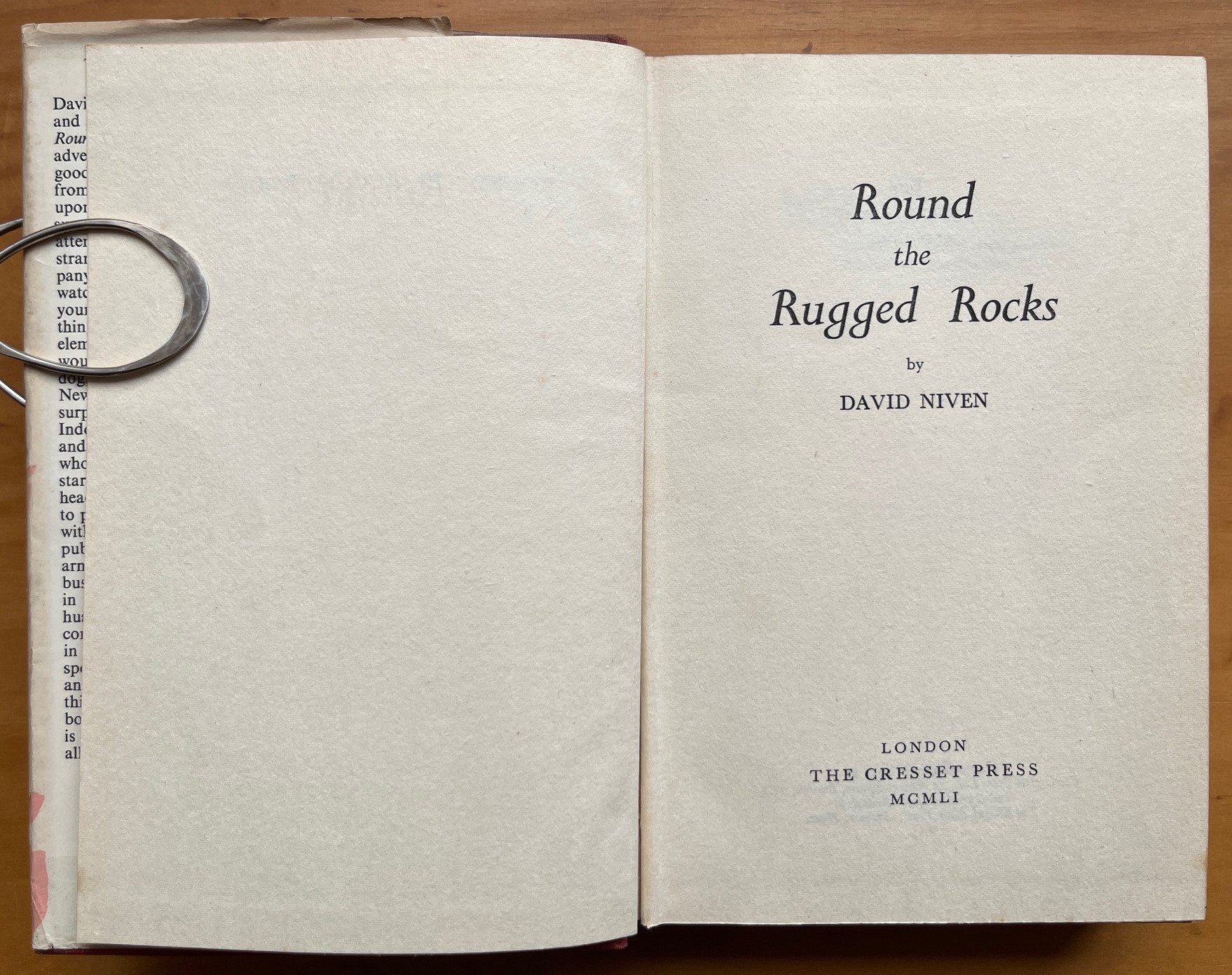 ROUND THE RUGGED ROCKS by NIVEN, David | Chaucer Bookshop ABA ILAB