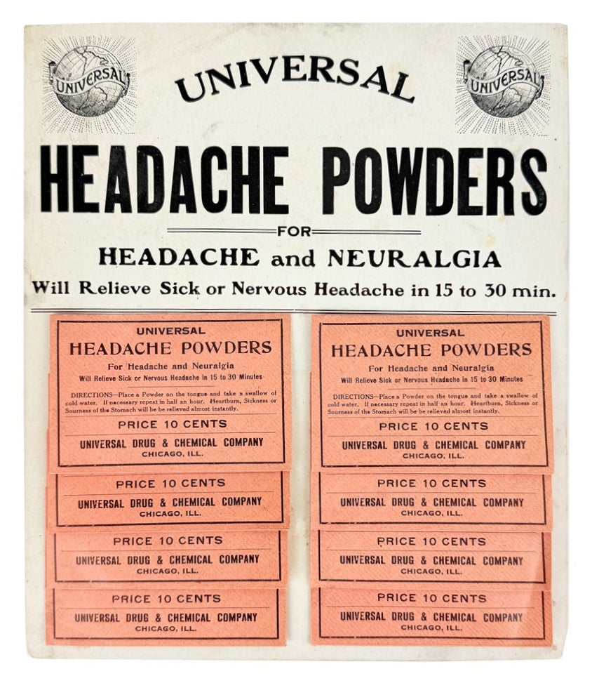 Universal Headache Powders for Headache and Neuralgia by Universal Drug ...