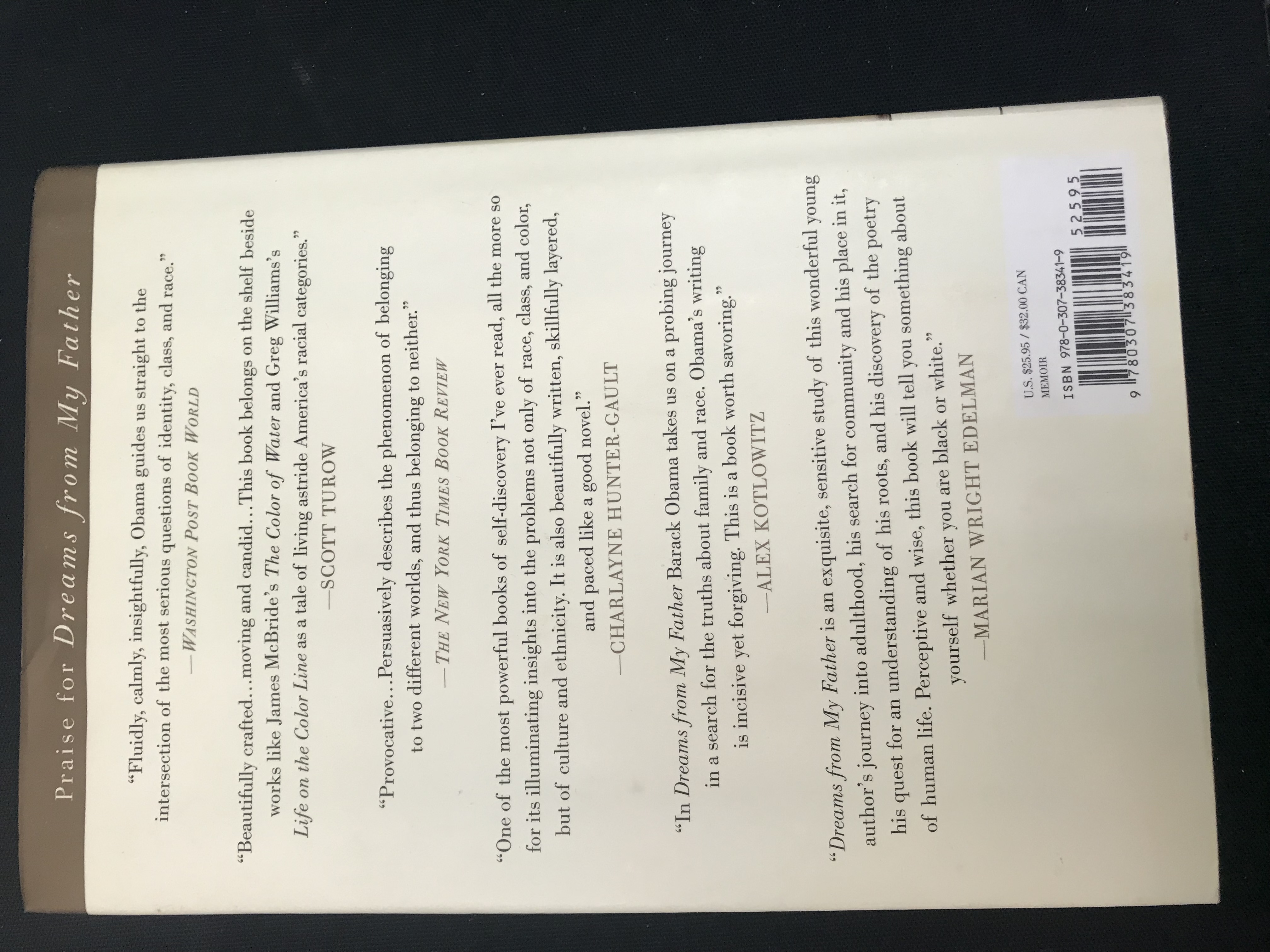 Dreams from My Father: A Story of Race and Inheritance by Obama, Barack ...