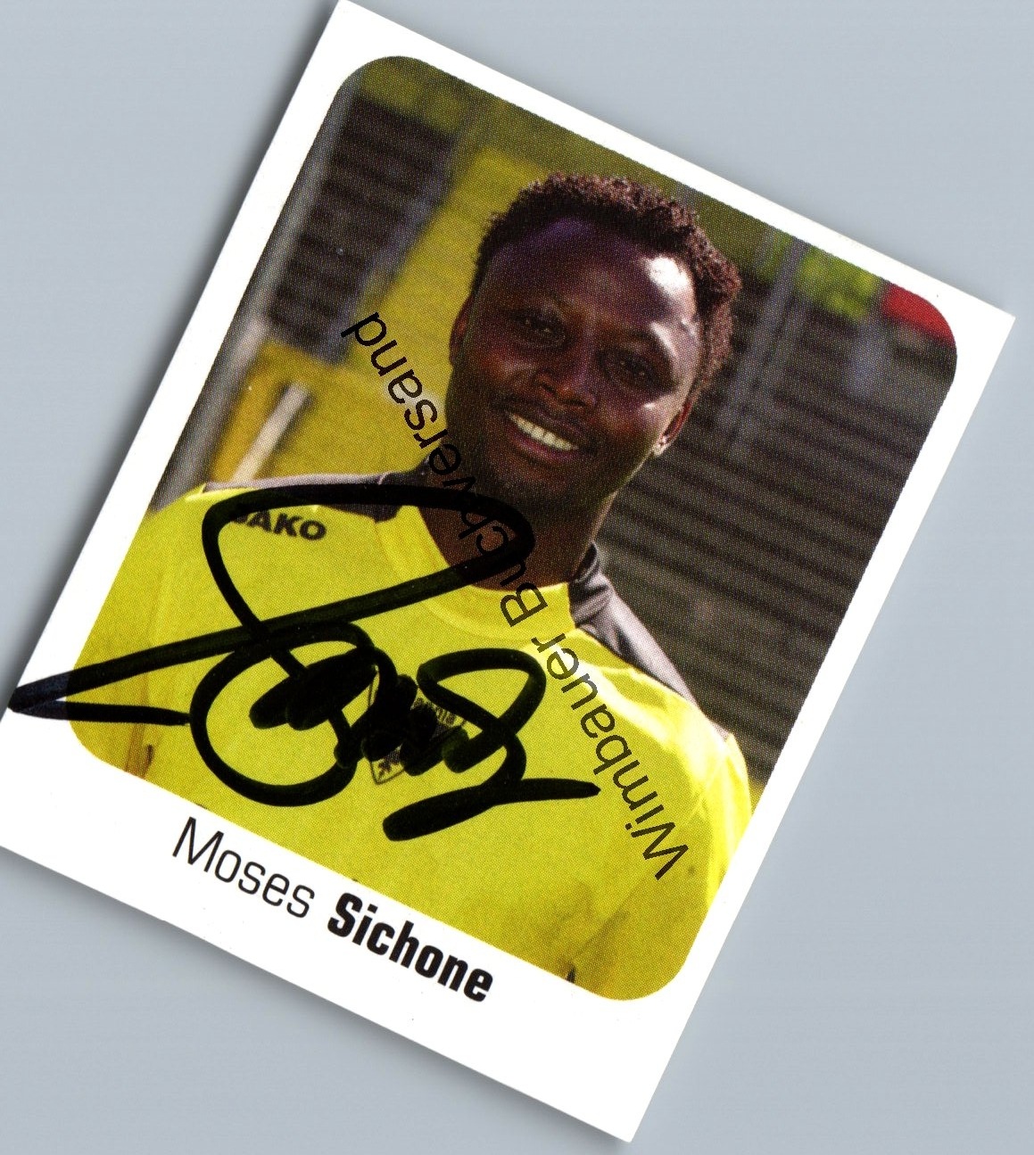 Original Autogramm Moses Sichone Alemannia Aachen /// Autogramm ...