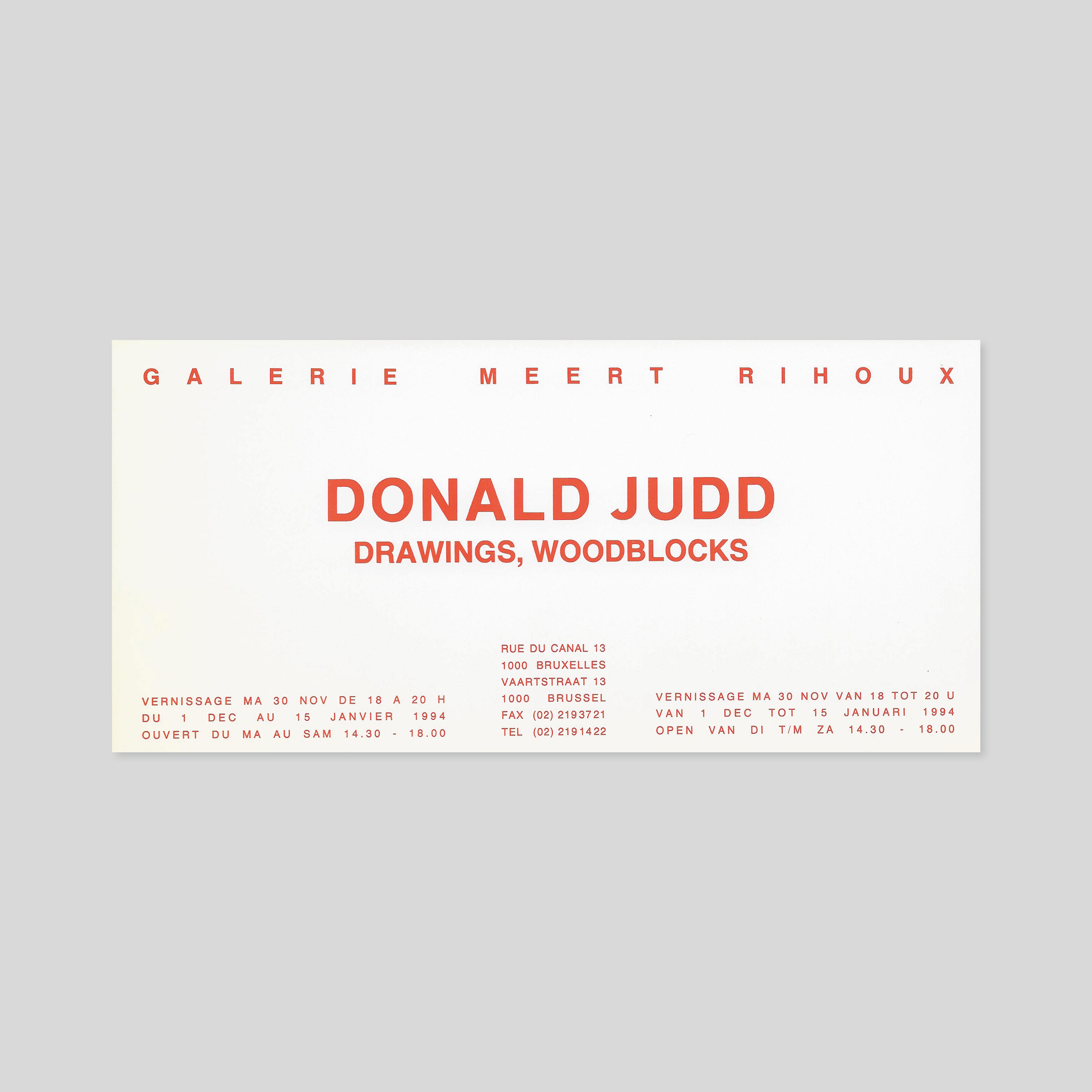 Donald Judd. Drawings, Woodblocks by Donald Judd: ottimo senza ...