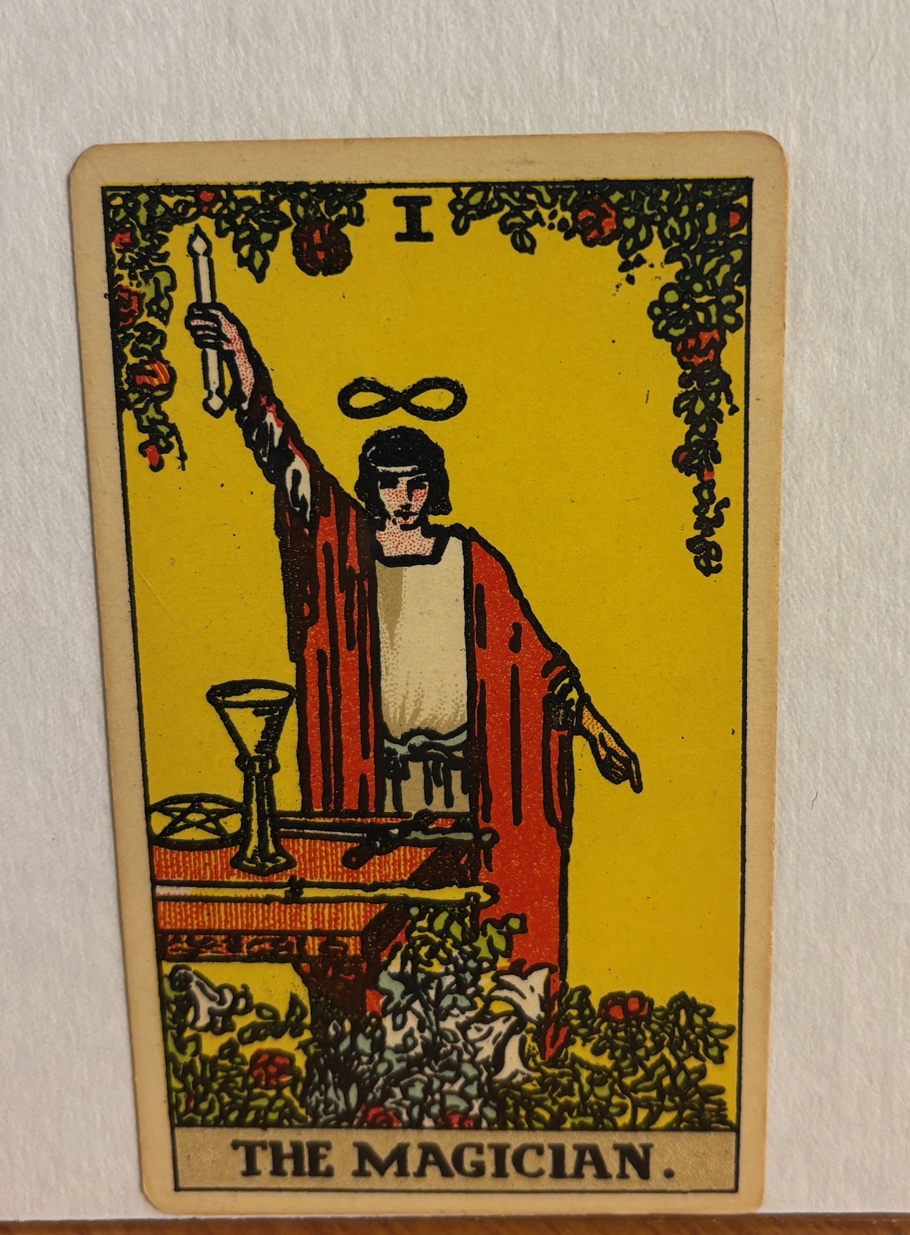 Original Rider Waite Tarot Deck Card. The Magician. Card I. Major ...