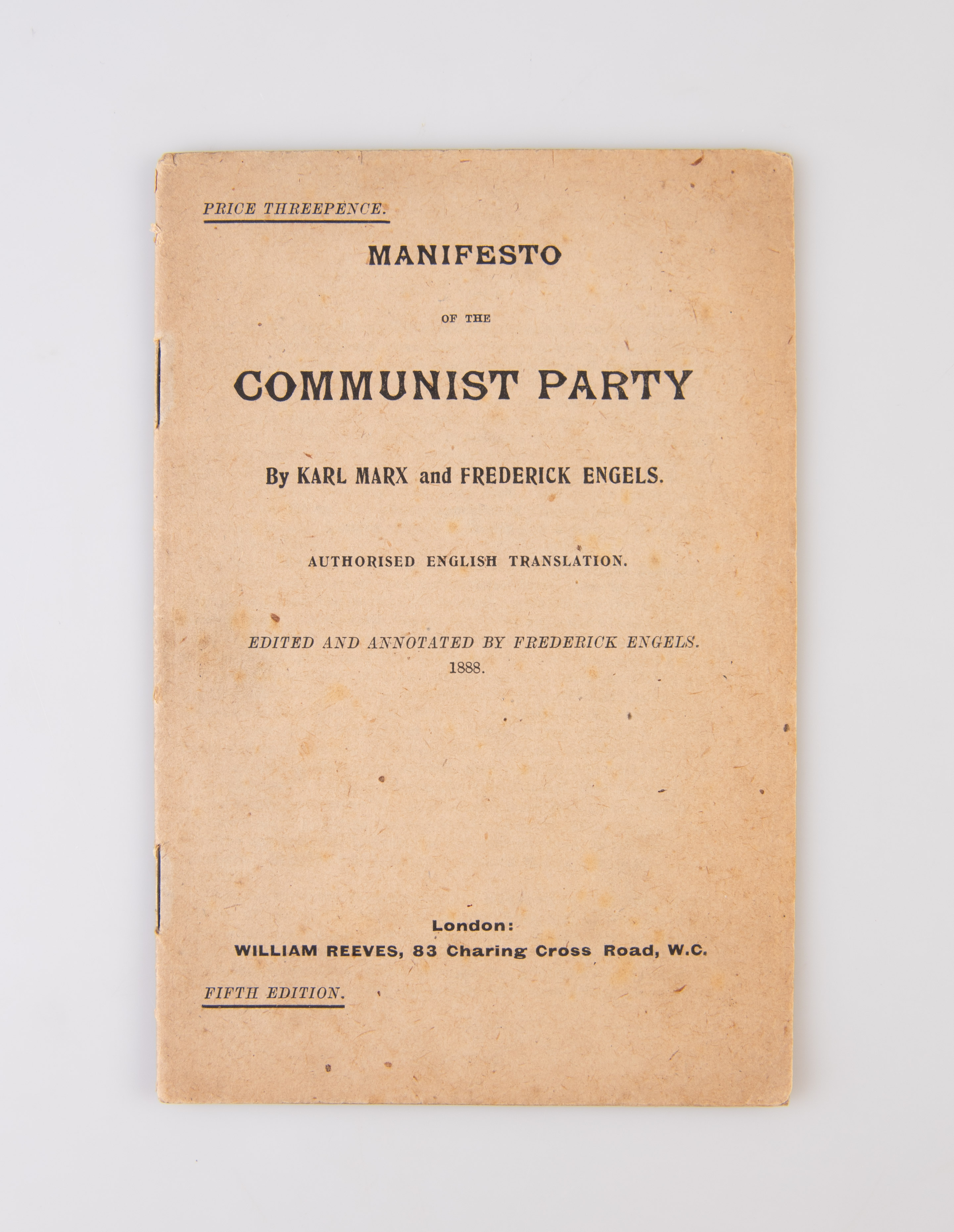 Manifesto of the Communist Party. by MARX (Karl). & ENGELS (Friedrich ...