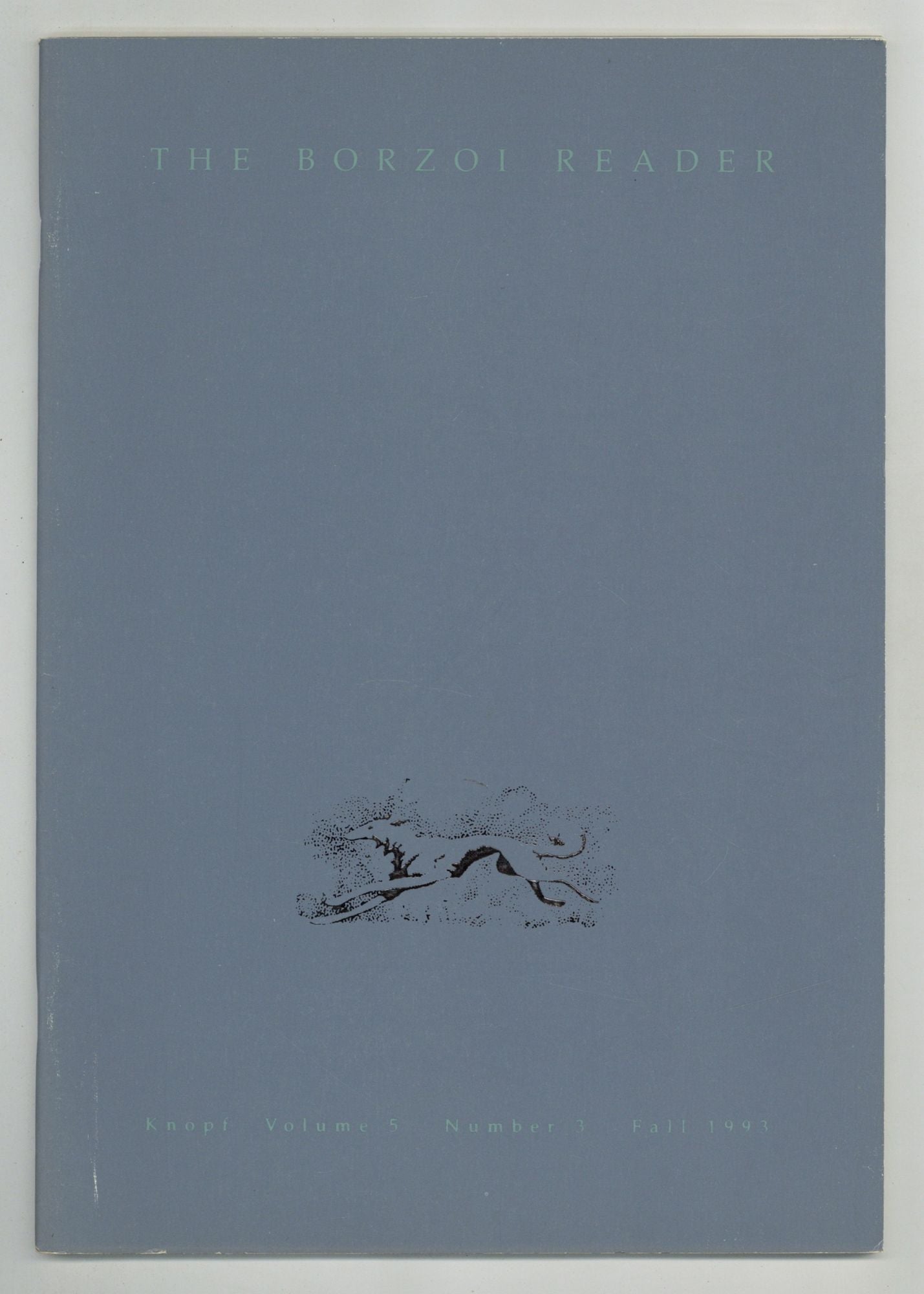 The Borzoi Reader Volume 5, Number 3, Fall 1993 by (McCARTHY, Gabriel García Márquez, Cormac ...