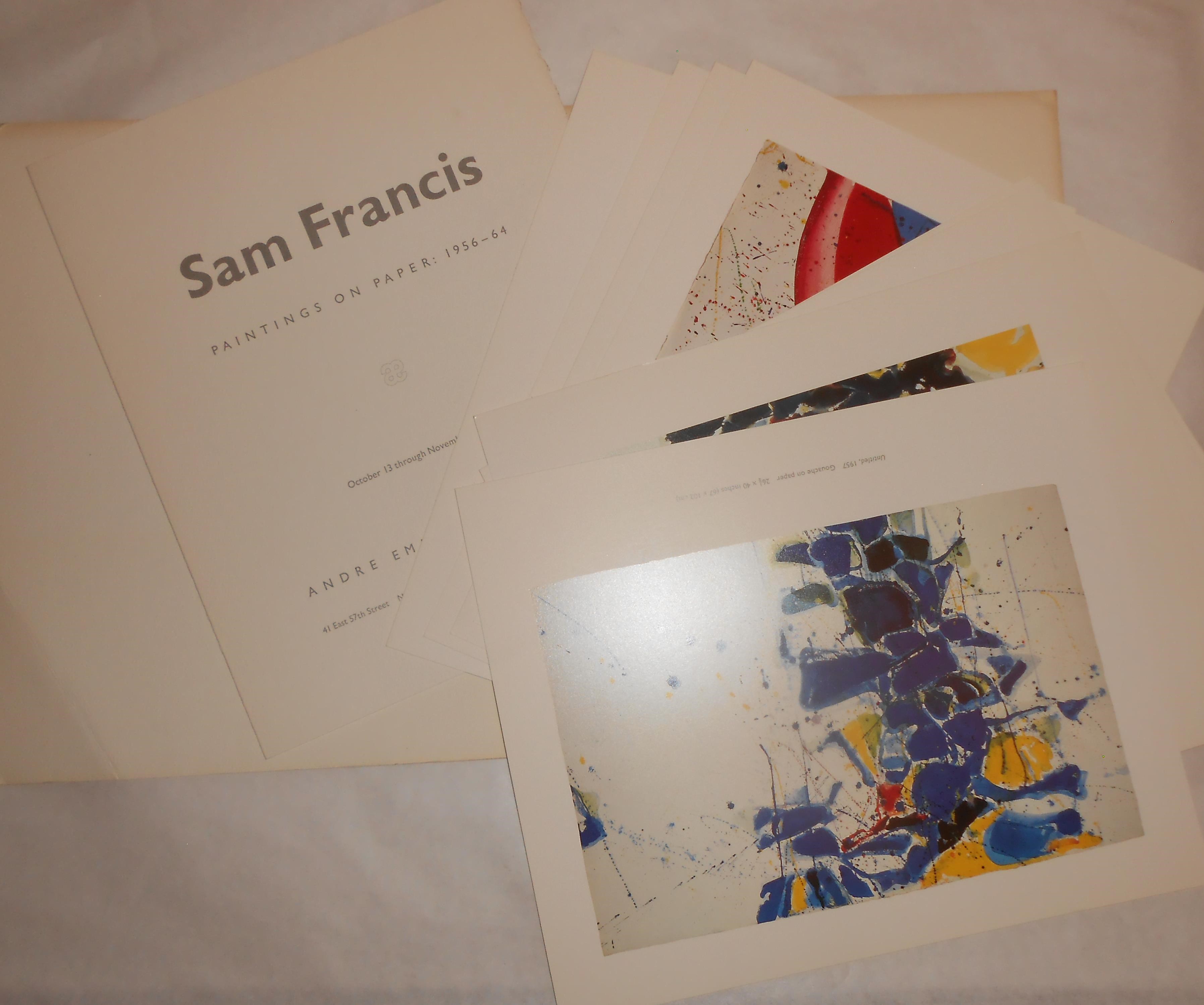 Sam Francis - Paintings on Paper 1956 - 64 (Andre Emmerich Gallery, New York 13 October - 10 ...