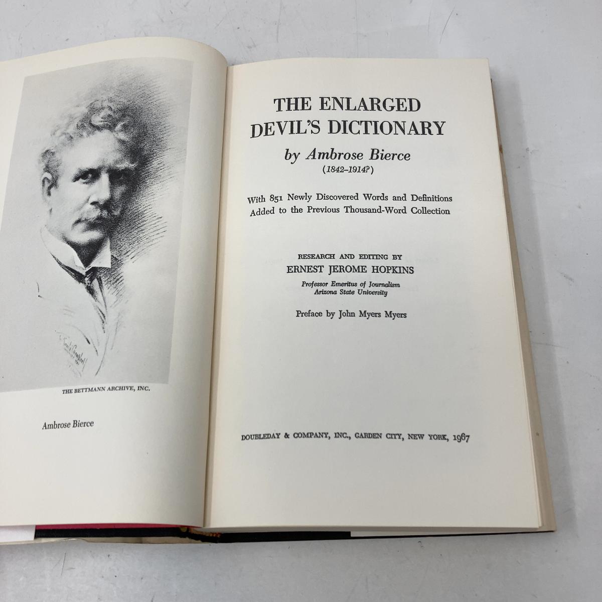The Enlarged Devil's Dictionary by Ambrose Bierce: Very Good Hardcover ...