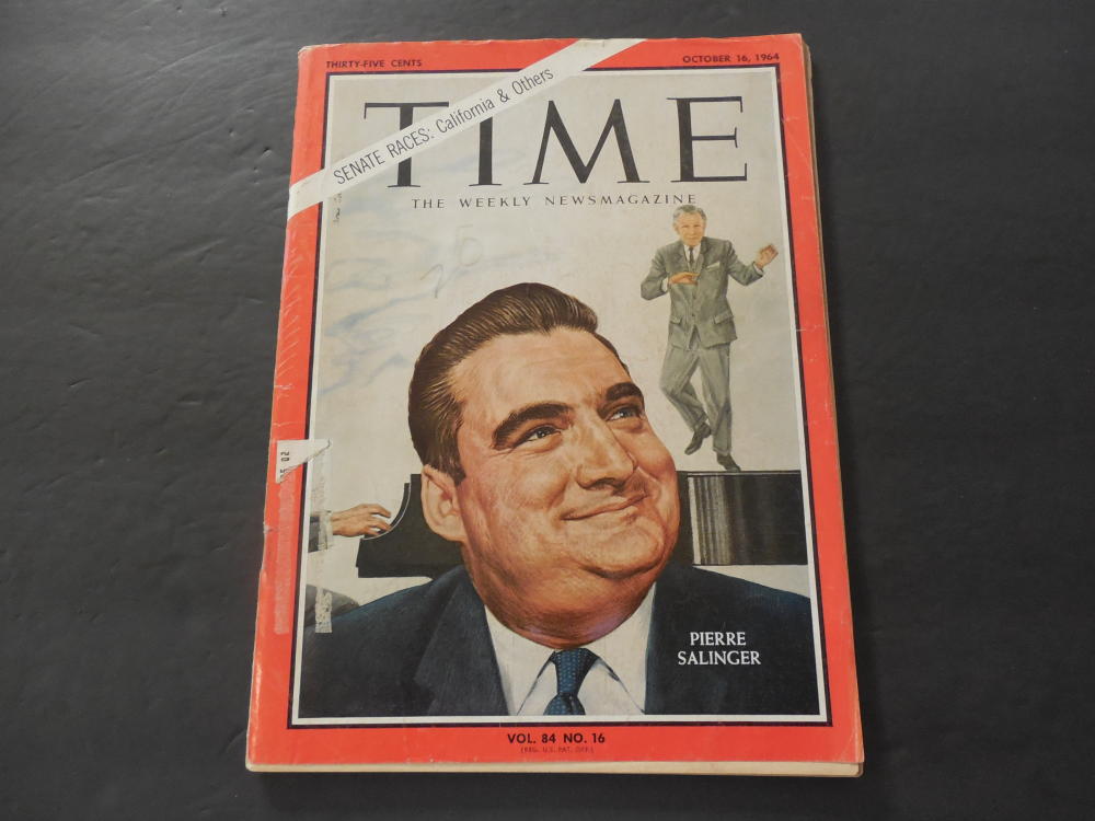 Time Oct 16 1964 Pierre Salinger; Presidential Election; LBJ: (1964 ...