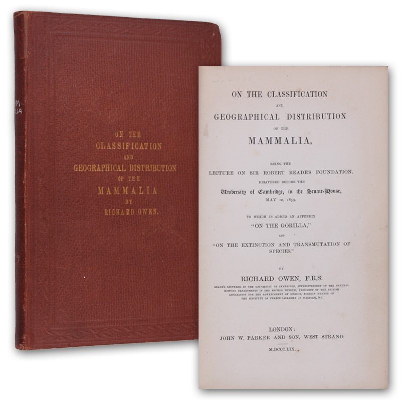 On the Classification and Geographical Distribution of the Mammalia ...