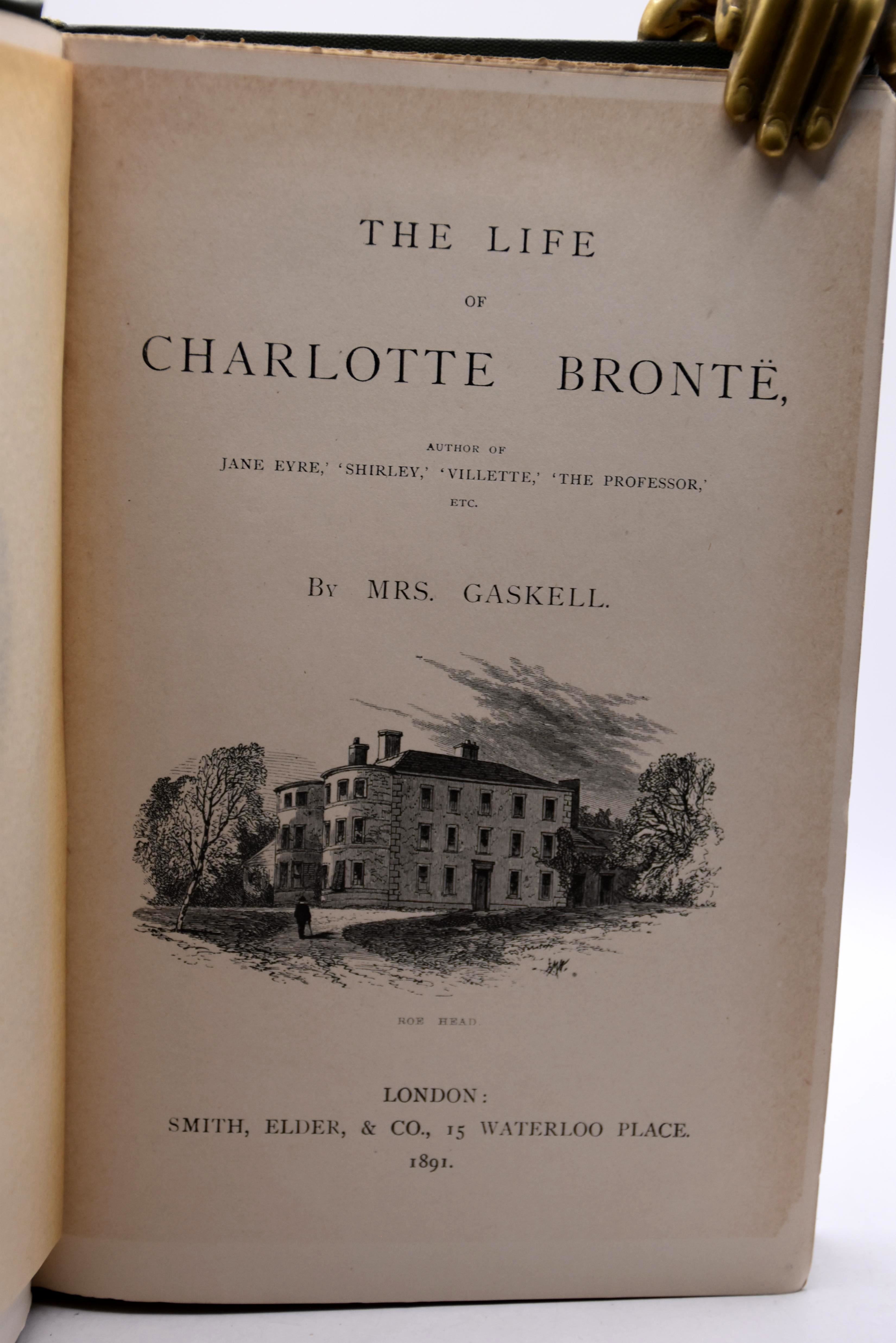 The Life of Charlotte Bronte par Mrs Gaskell: Very Good Hardback (1891 ...