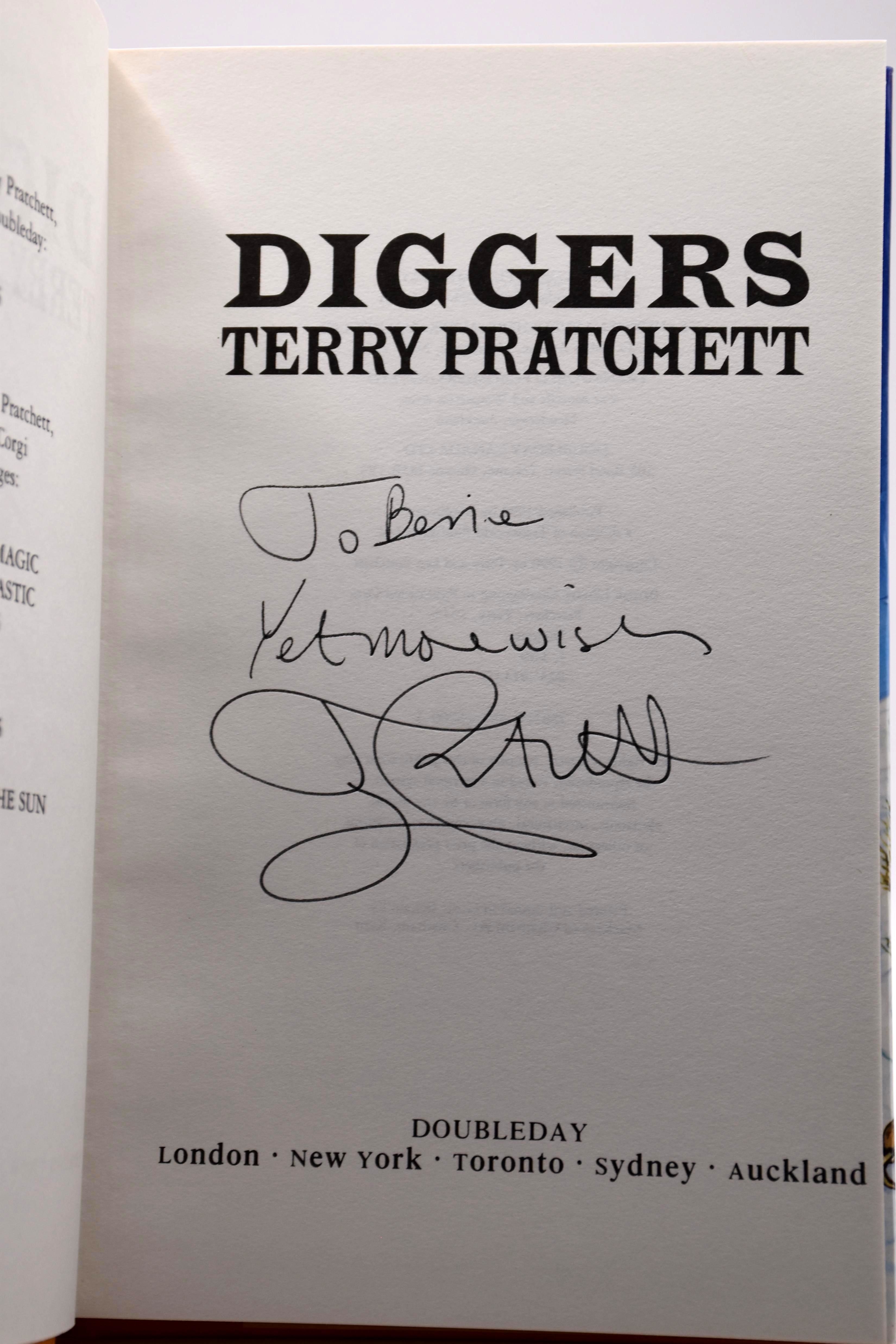 DIGGERS, (Signed 1st) by Terry Pratchett: Very Good Hardcover (1990 ...