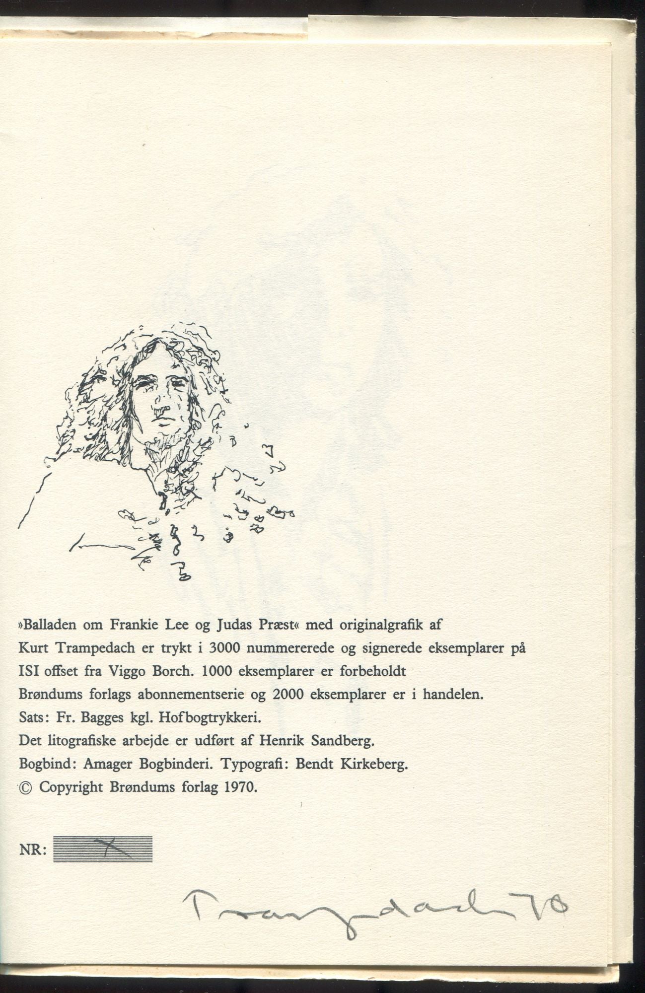 Balladen om Frankie Lee og Judas Præst. Et digt oversat af Poul Borum ...